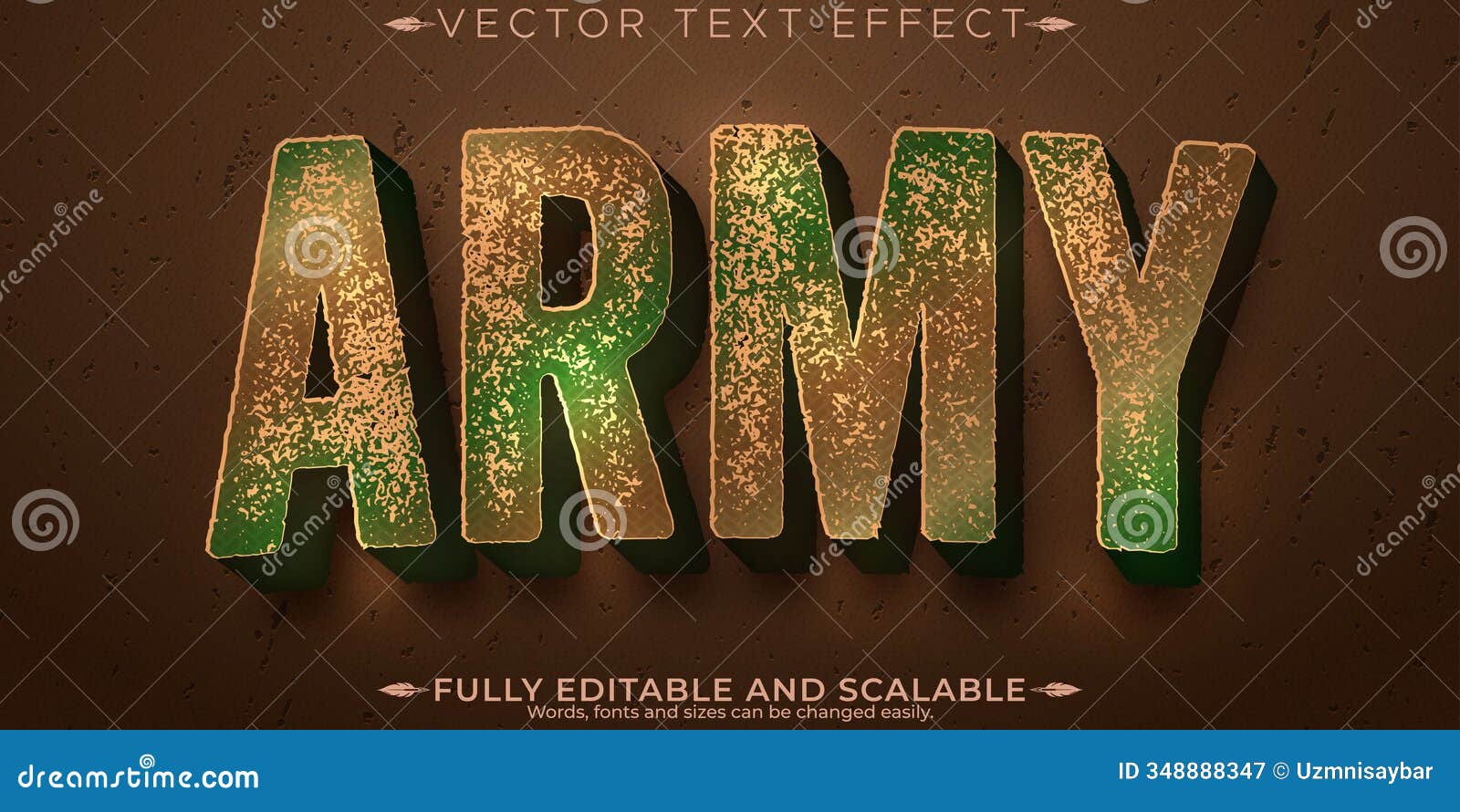 Army Military Text Effect, Editable Camouflage and Soldier Text Style ...