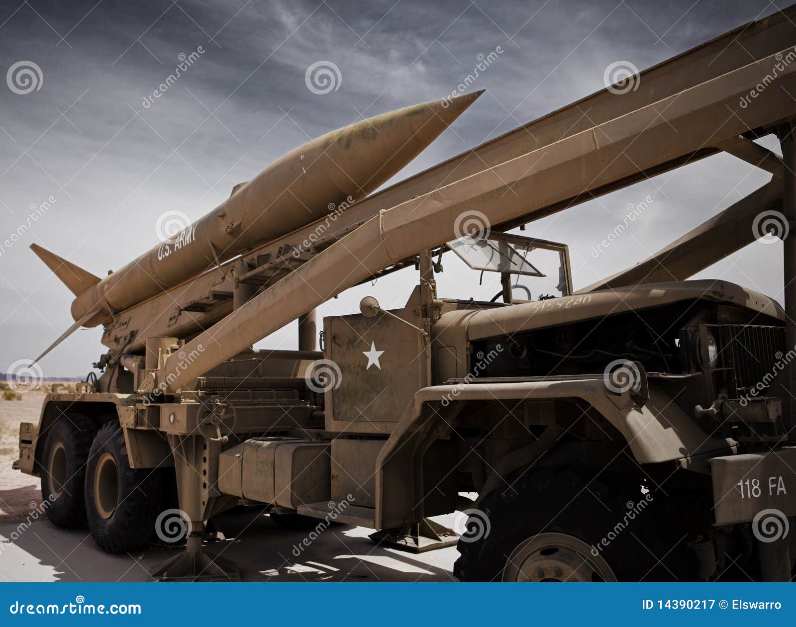 Army missile launcher stock image. Image of battery, ordnance - 14390217