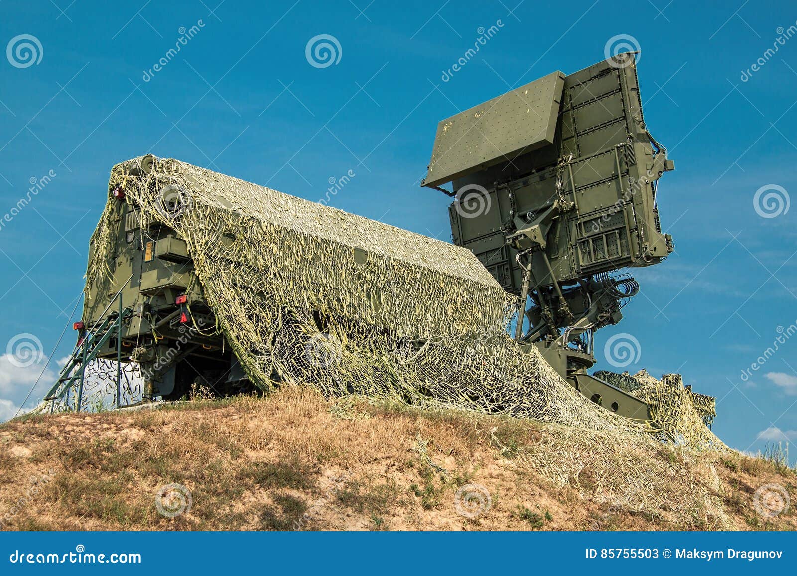 Army mobile radar station stock image. Image of defense - 85755503