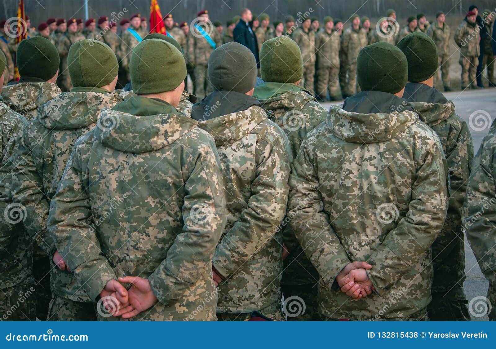 Army Parade, Military Uniform Soldier Row March Editorial Stock Photo ...
