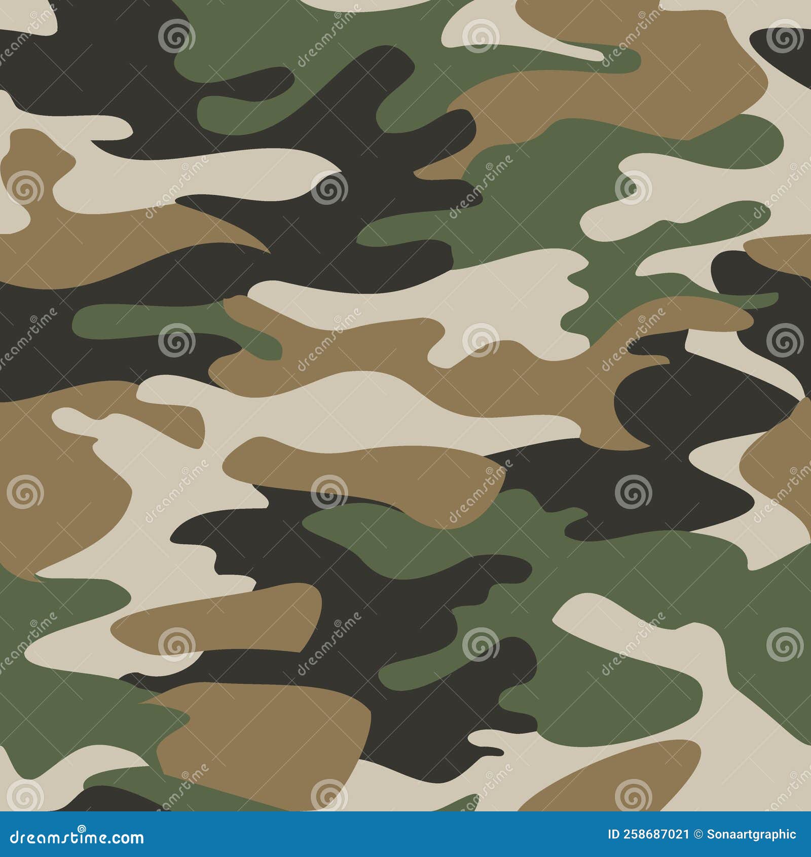 Army Pattern Seamless Vector Eps File, Printable and Editable Vector ...