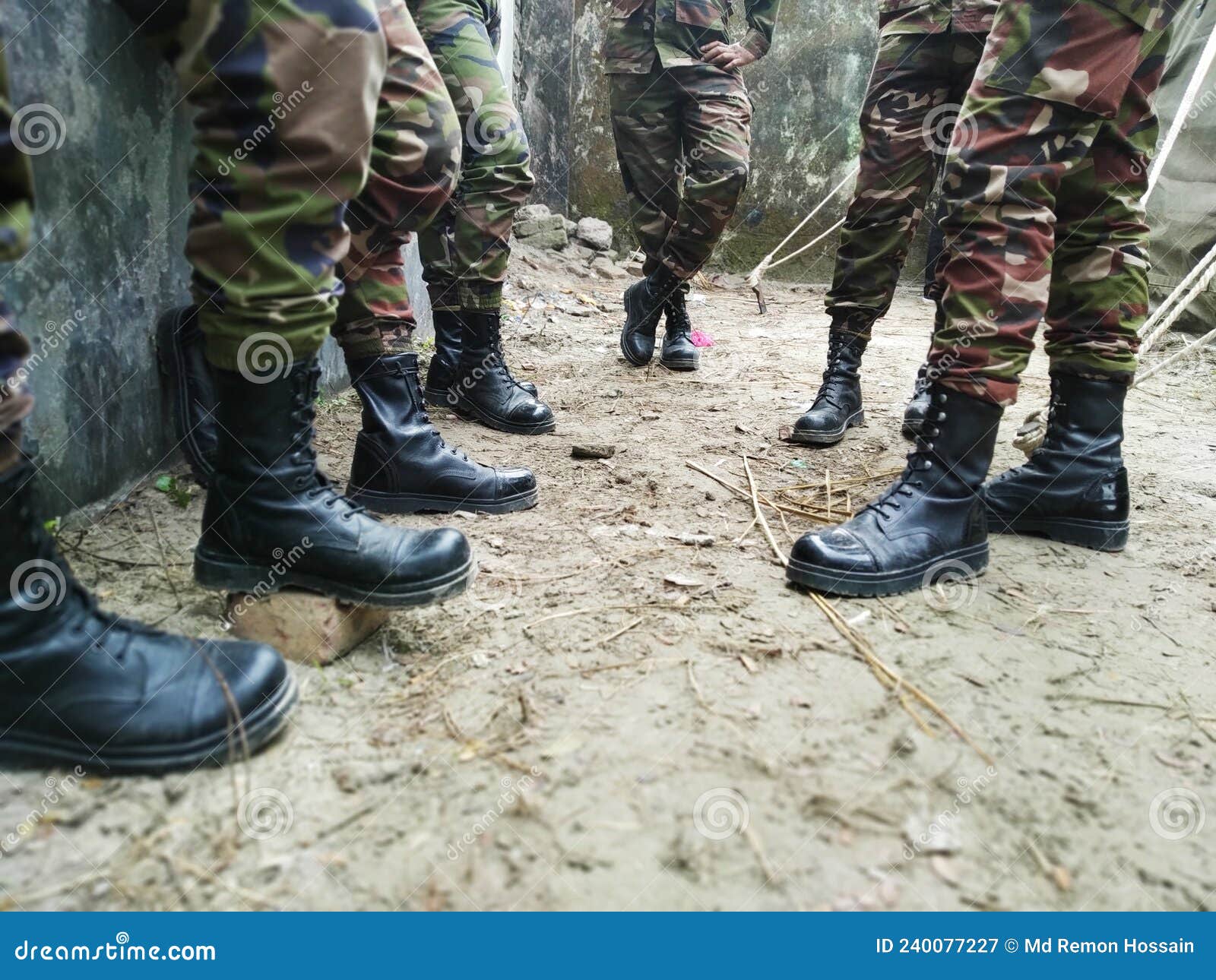 Army Persons are Standing Together Stock Image - Image of clothing ...