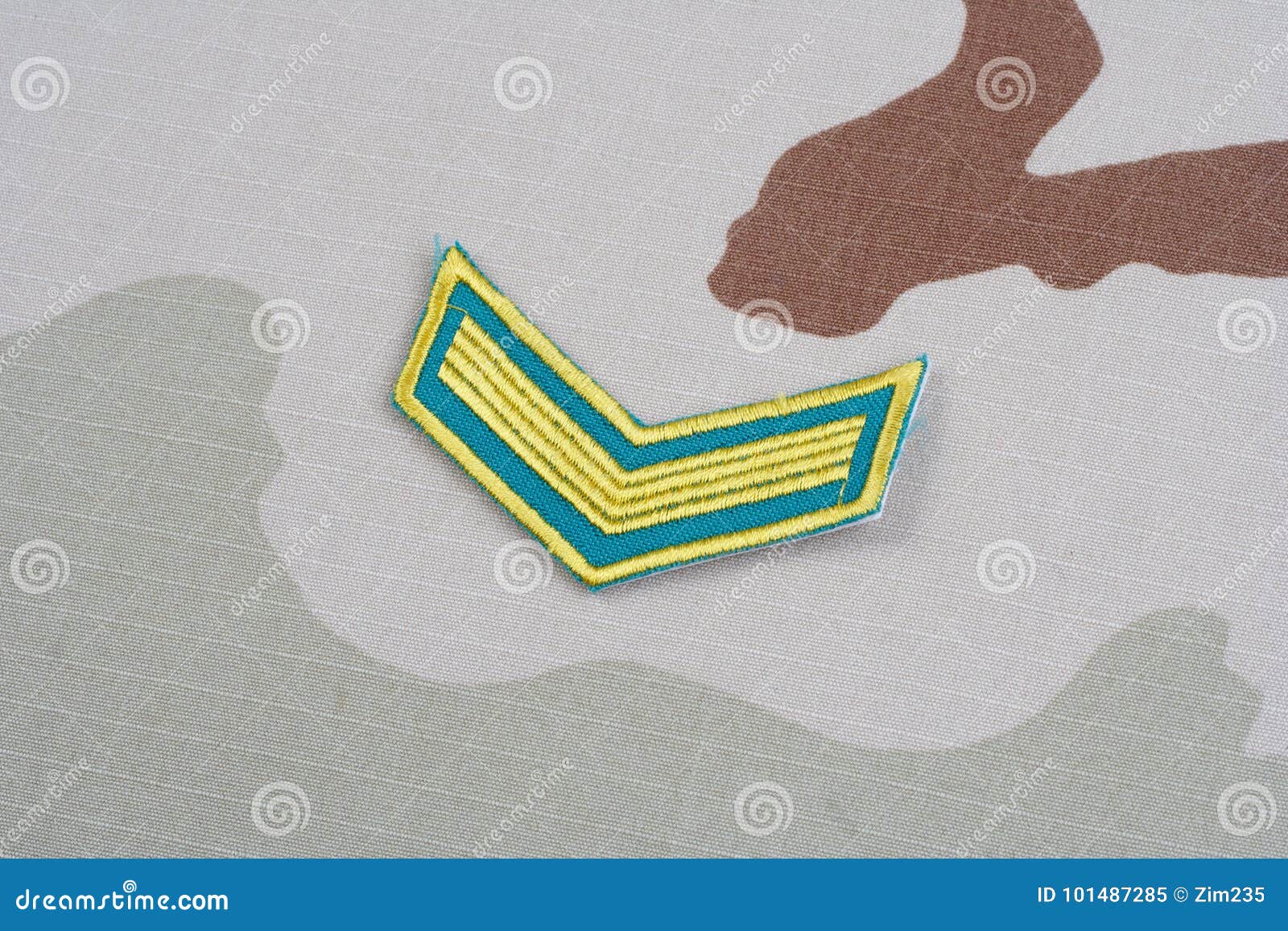 ARMY Private Rank Patch On Desert Uniform Editorial Photo ...