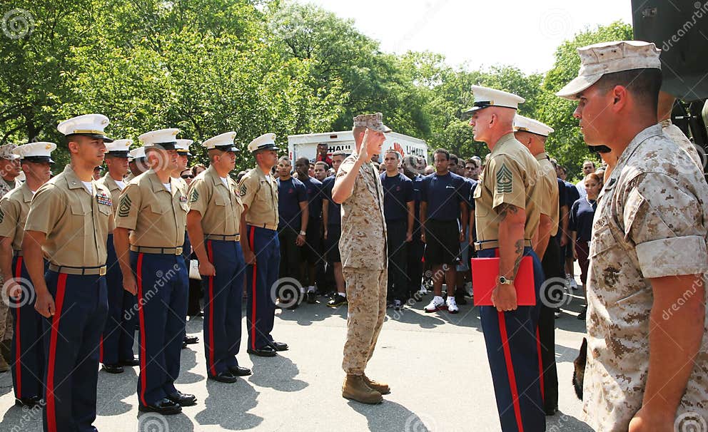 Army promotion ceremony. editorial photo. Image of marines - 19696871