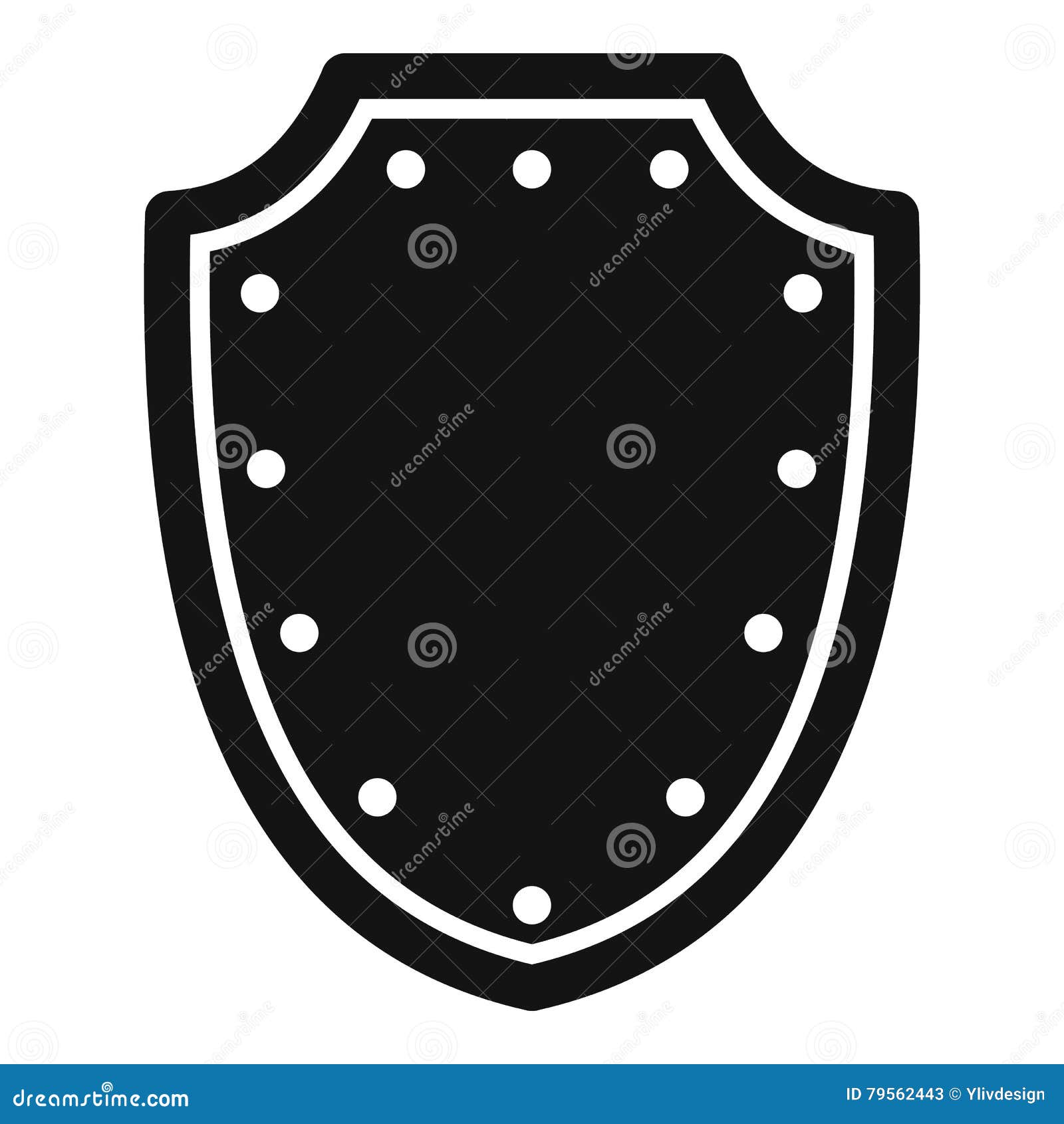 Army Protective Shield Icon, Simple Style Stock Vector - Illustration ...
