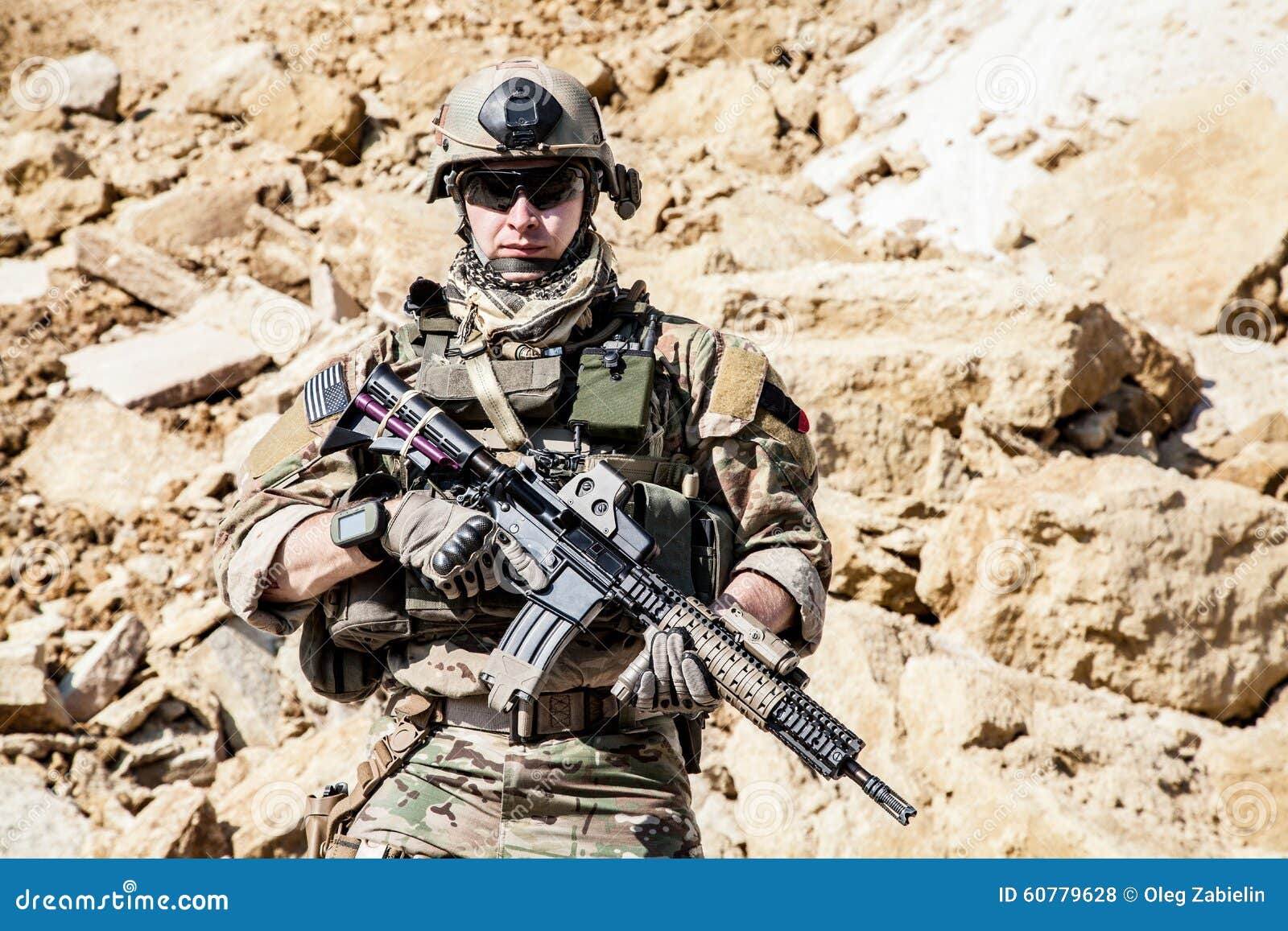 Army Ranger in the Mountains Stock Photo - Image of armor, forces: 60779628