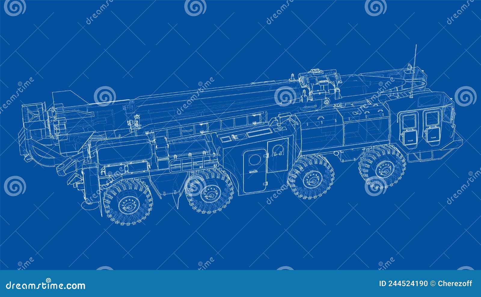 Rocket Artillery, Missile Launcher With Sand Camouflage With Fictional ...