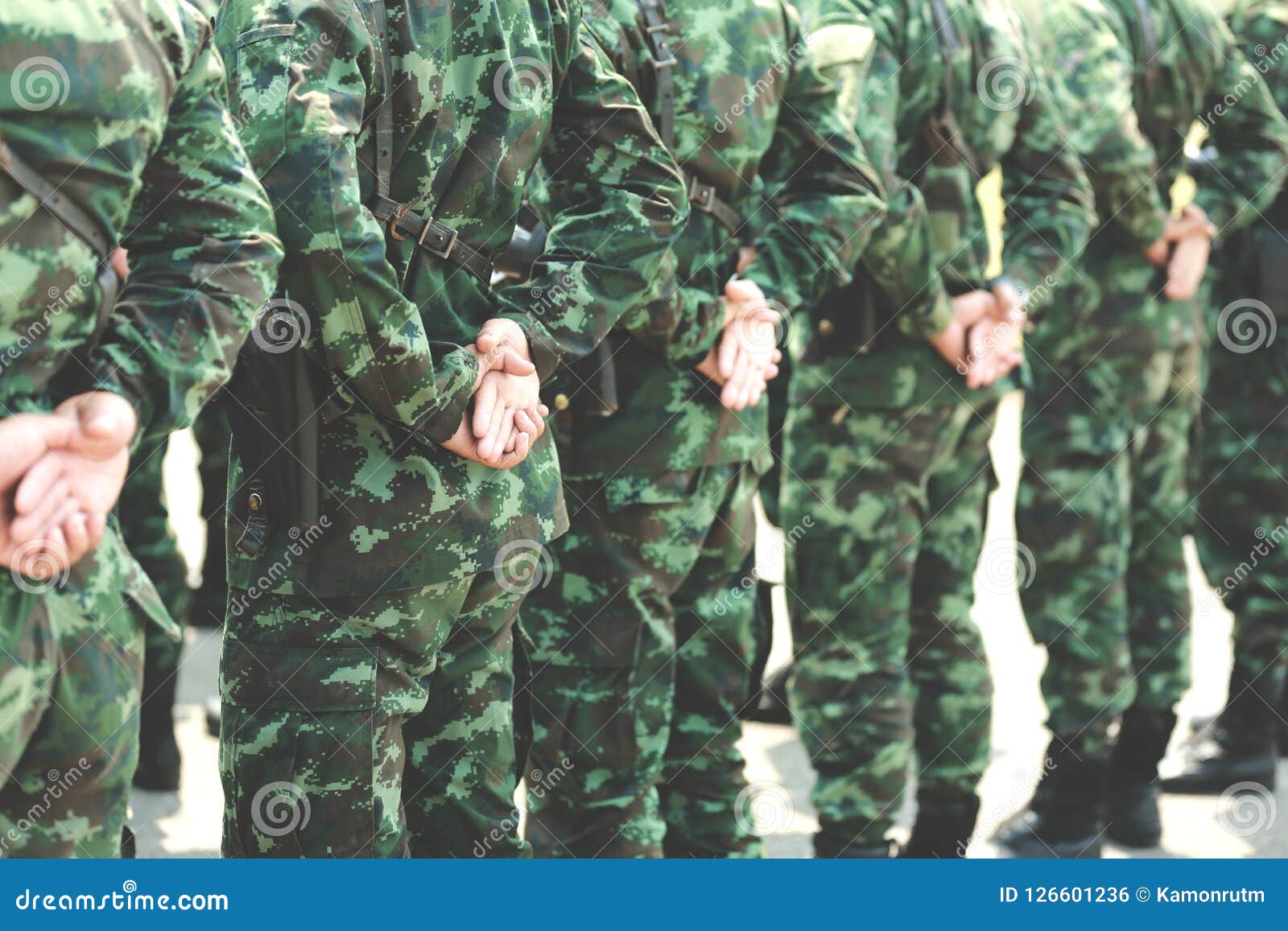 Army in row with weapon stock photo. Image of people - 126601236