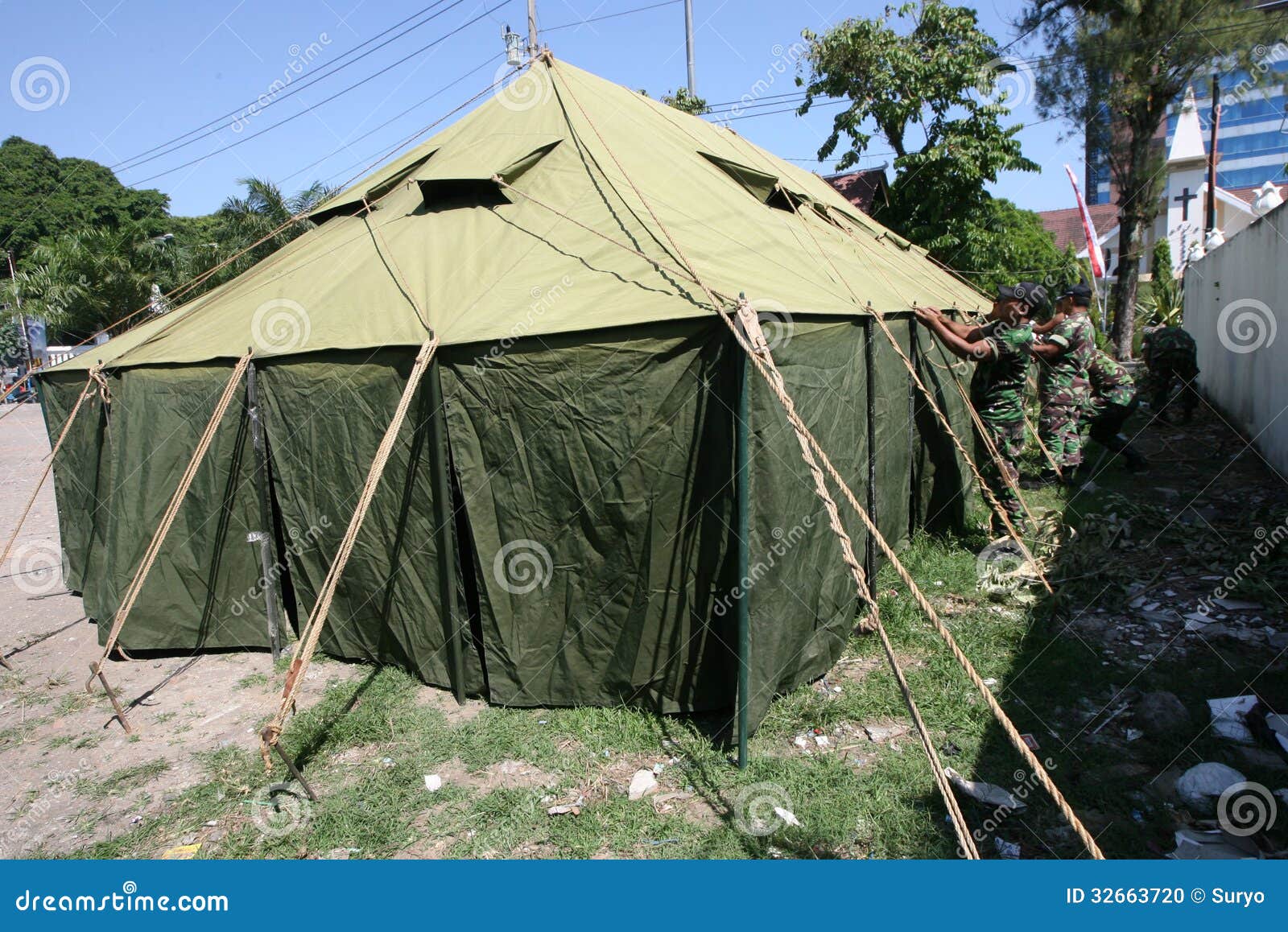 Army set up tend editorial image. Image of indonesia - 32663720