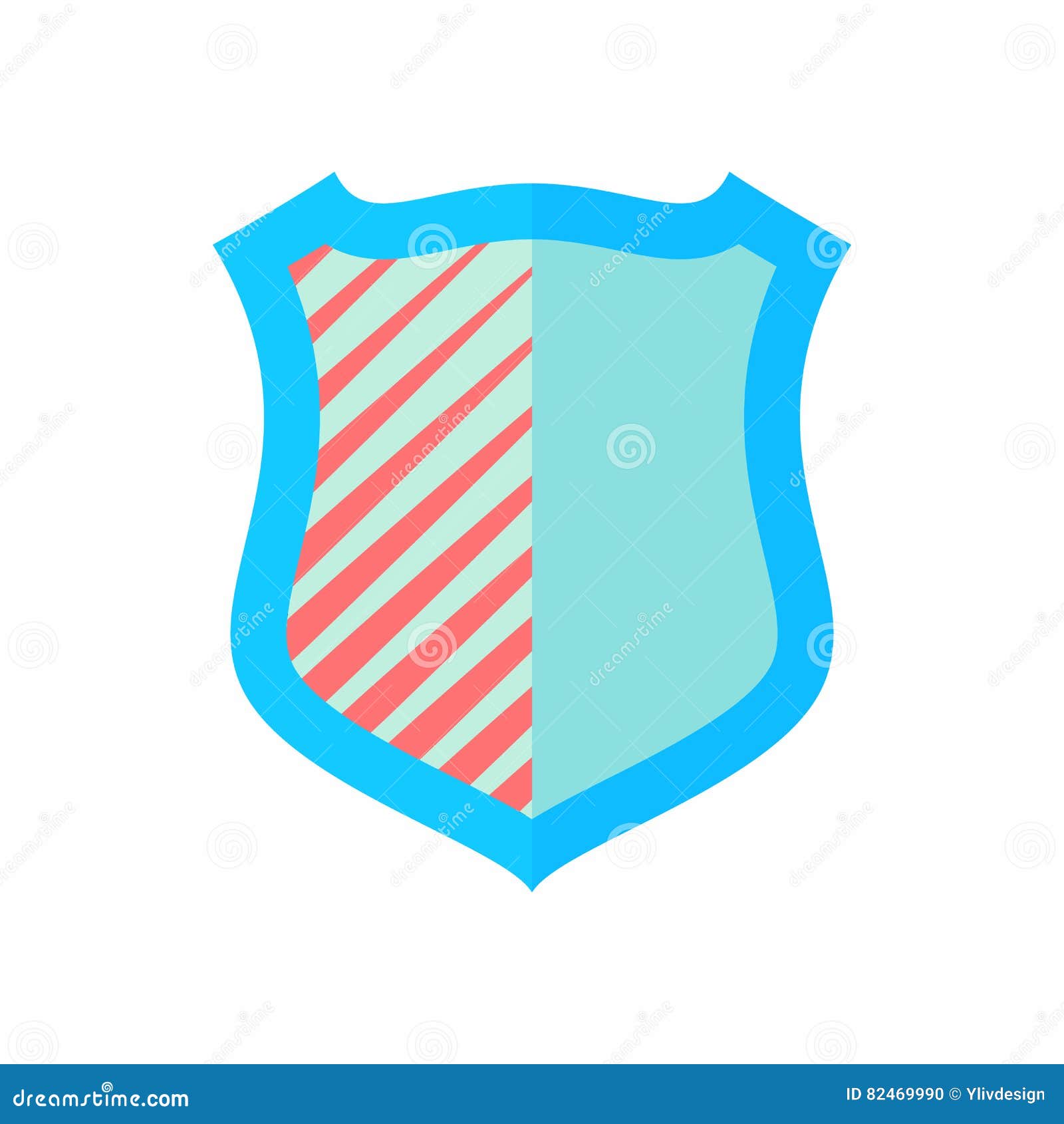 Army Shield Icon, Flat Style Stock Vector - Illustration of iron ...