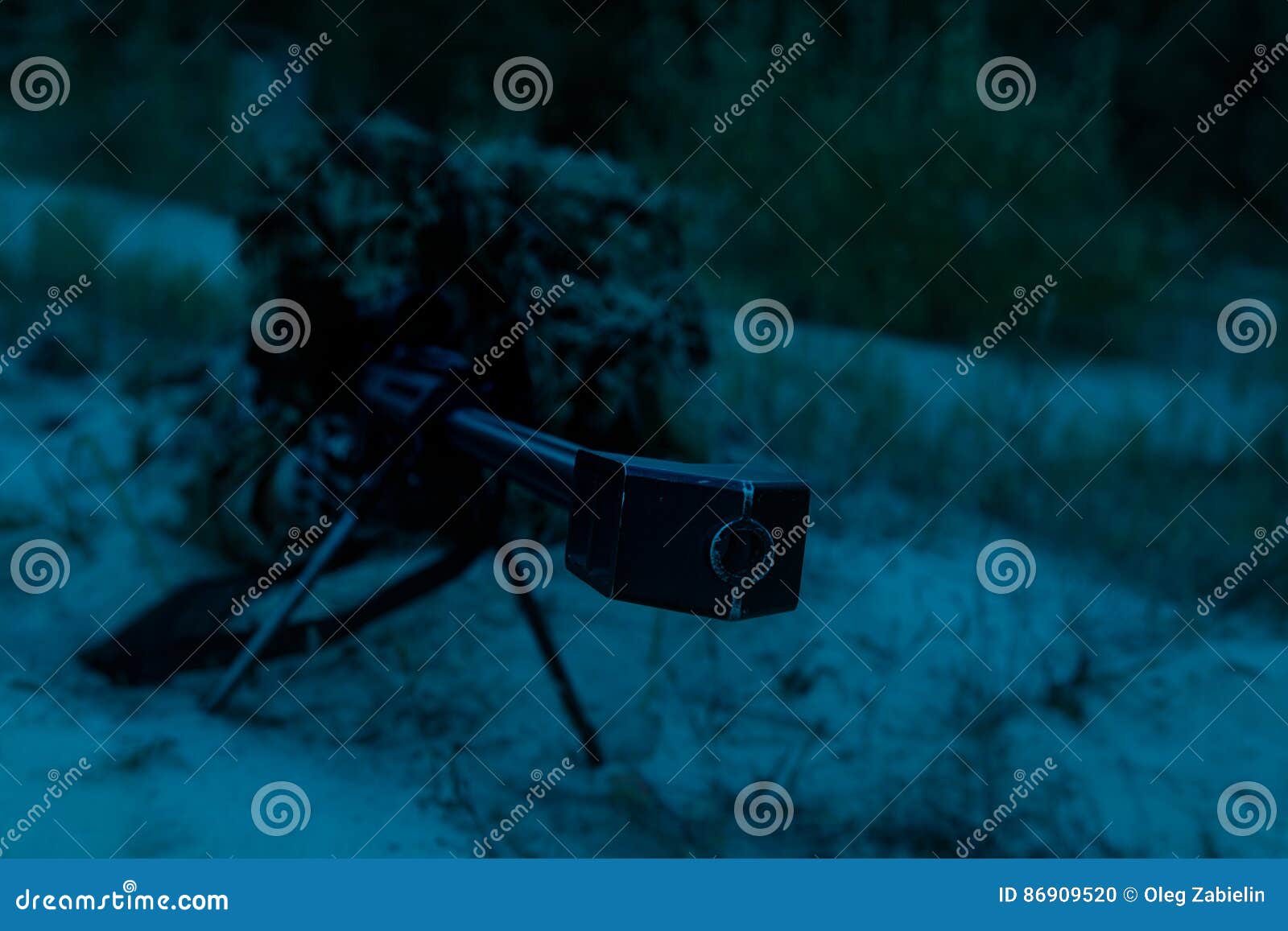 Army sniper on a stakeout stock photo. Image of camouflage - 86909520