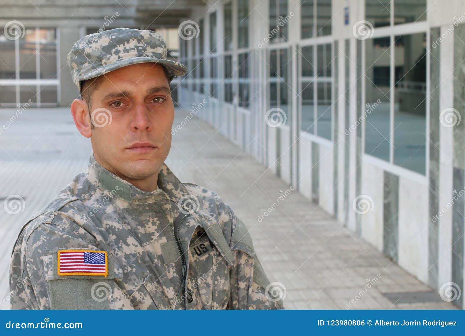Army Soldier Deep in Thought Stock Photo - Image of emotion, culture ...