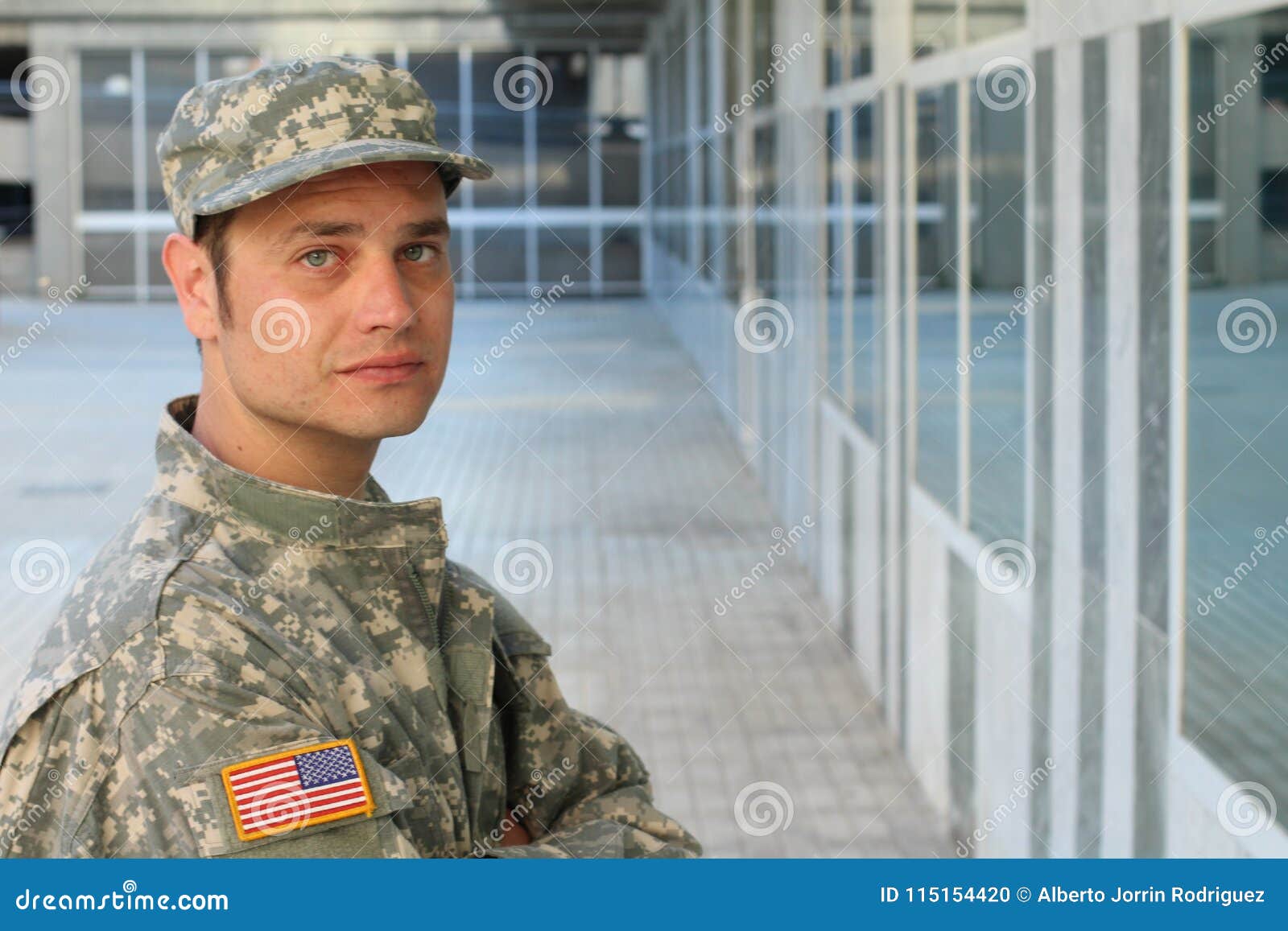 Army Soldier Deep in Thought - Stock Image Stock Photo - Image of ...