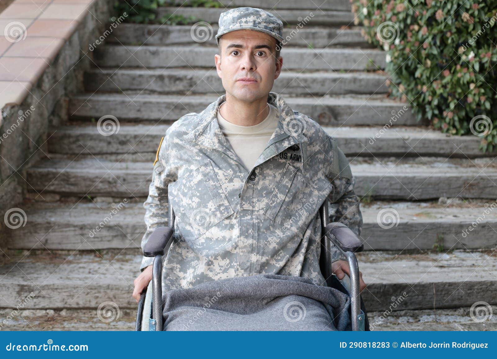 Army Soldier Recovering from an Accident Stock Image - Image of care ...