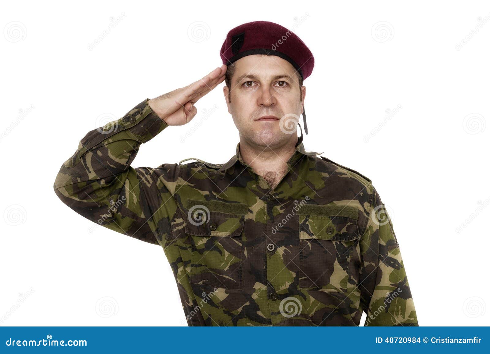 Army soldier saluting stock photo. Image of background - 40720984
