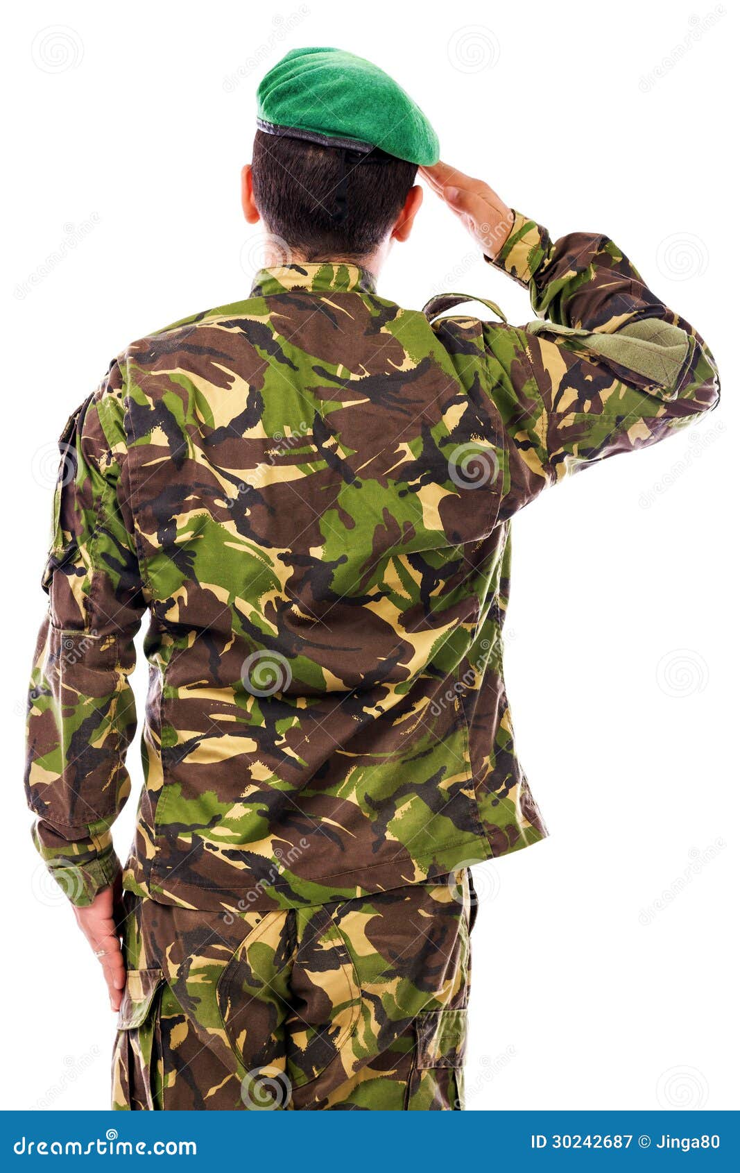 Back Soldier Saluting White Background Photos - Free & Royalty-Free ...