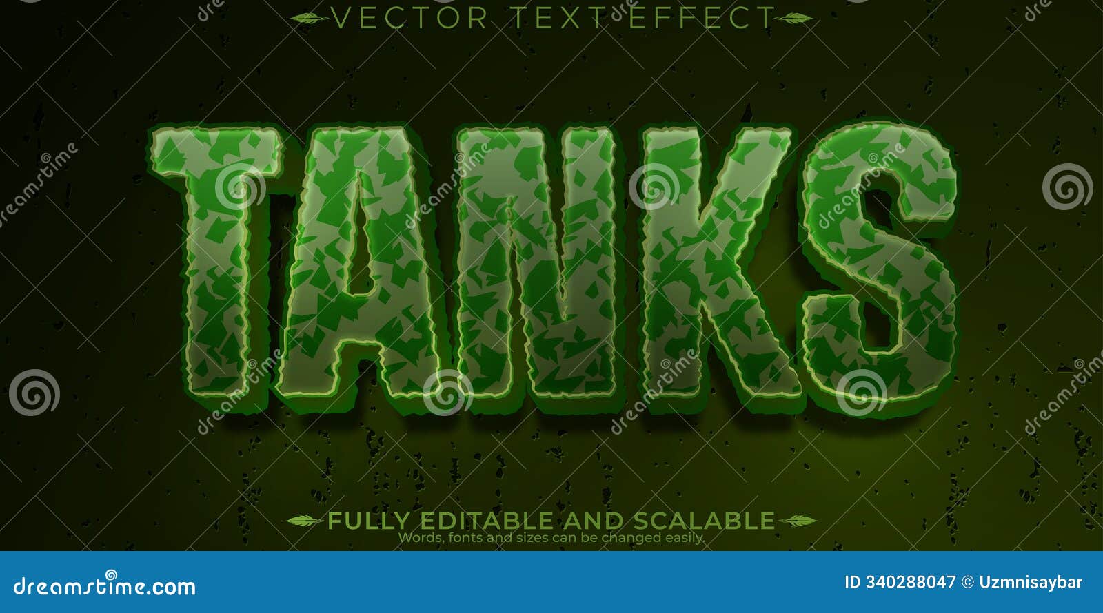 Army Soldier Text Effect, Editable Stencil and World War Text Style ...