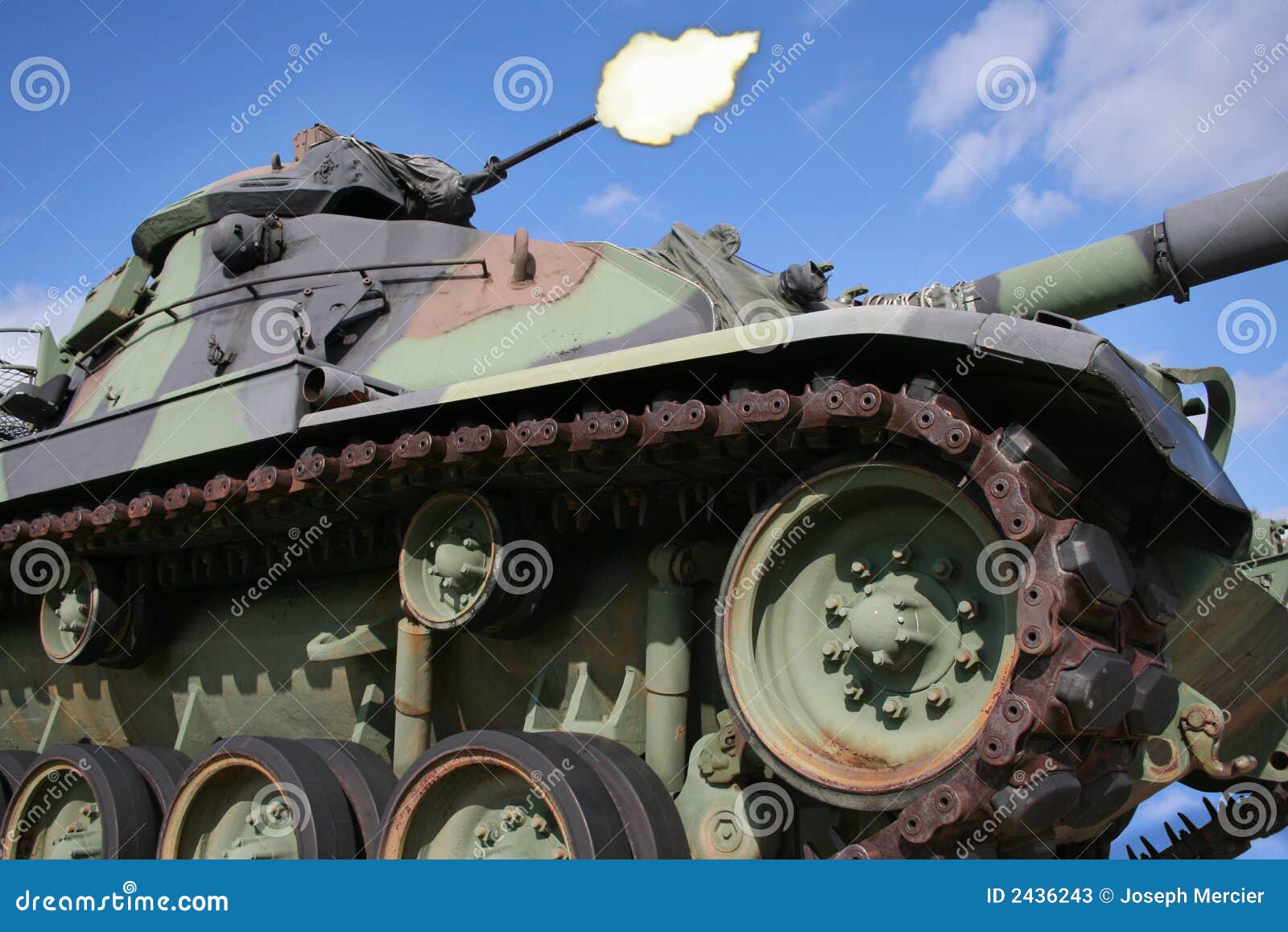 Army Tank Firing Gun stock image. Image of conflict, firing - 2436243