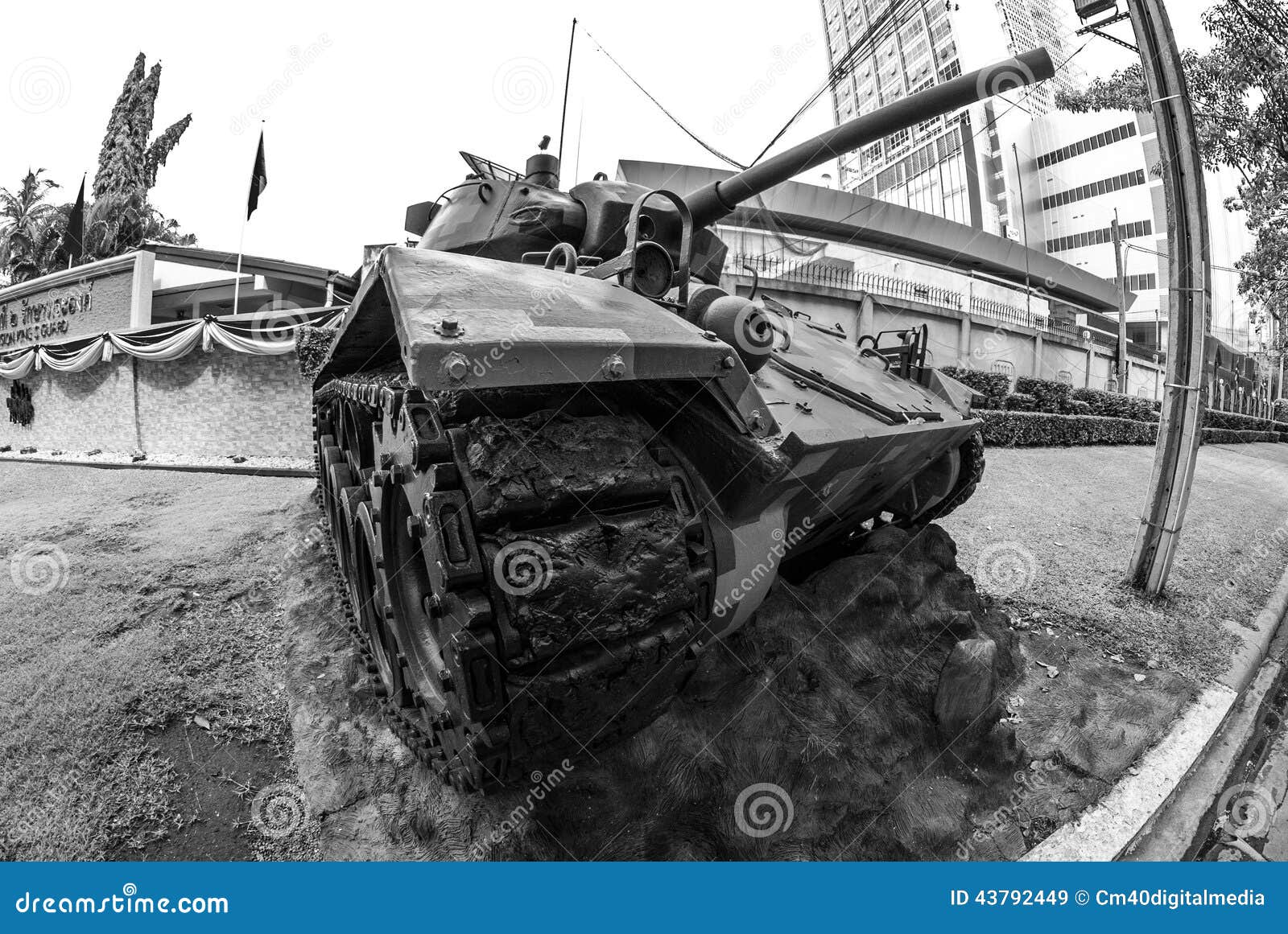 Army Tank in Front of Military Complex, Bangkok Stock Image - Image of ...