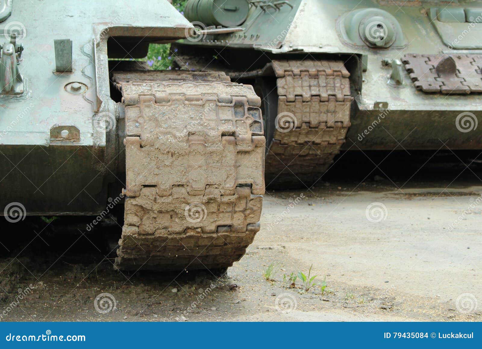 Army tank - idler wheel stock photo. Image of belt, death - 79435084