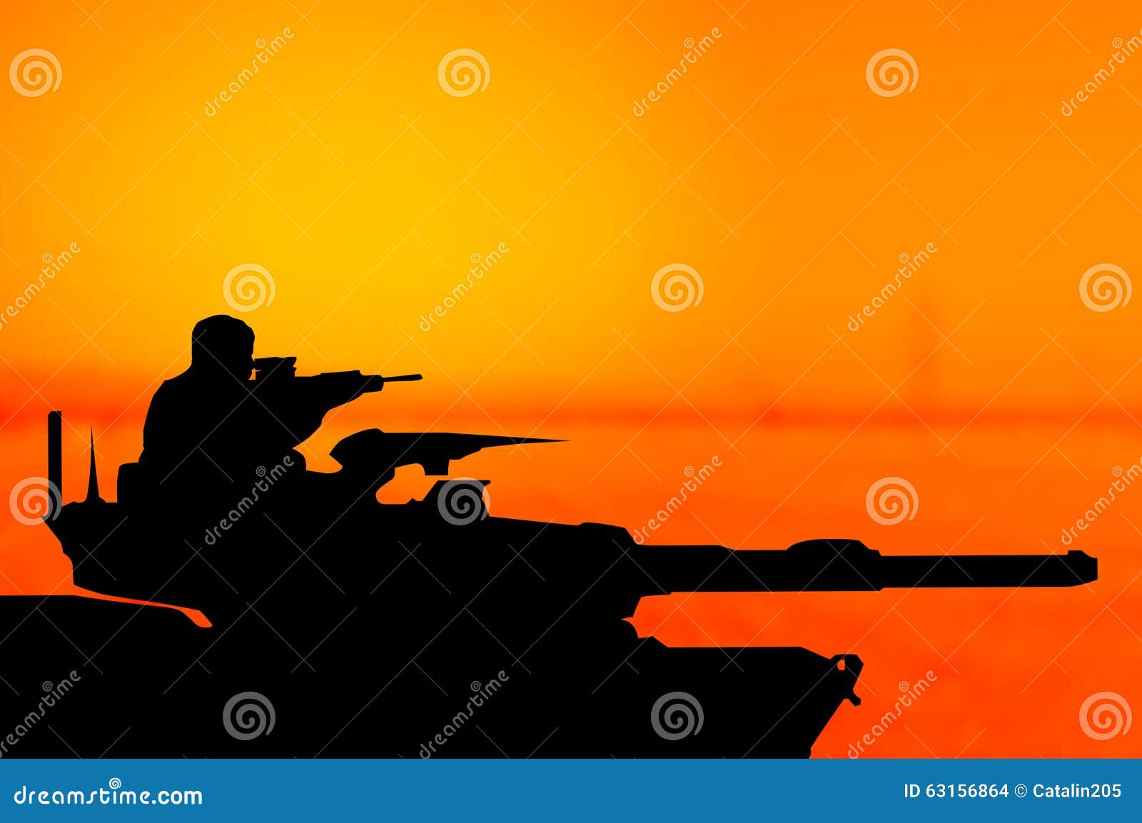 Tank Silhouette. Leopard 2A6 1998 Germany. Black Military Battle ...