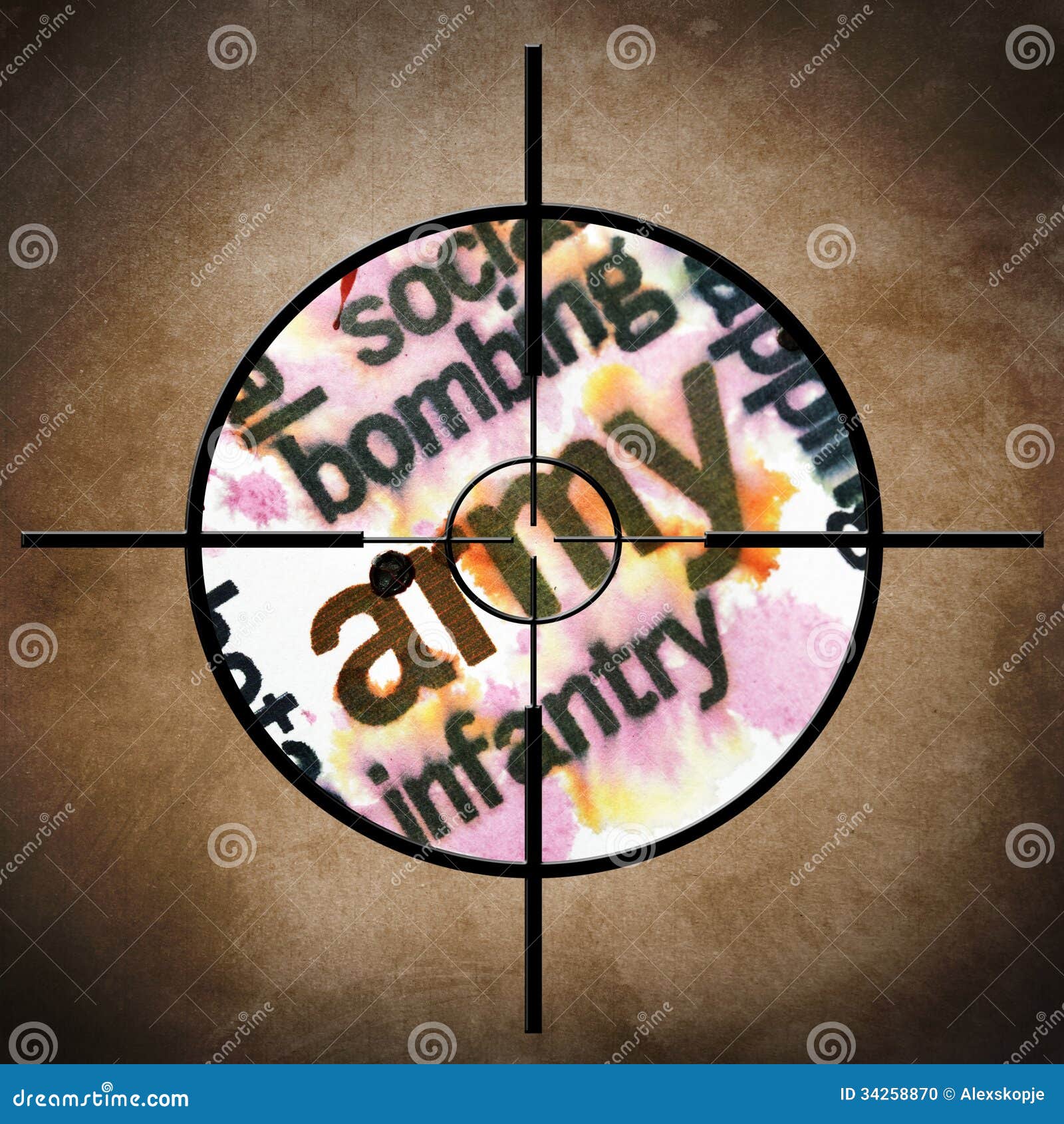 Army target stock photo. Image of army, blood, hunting - 34258870