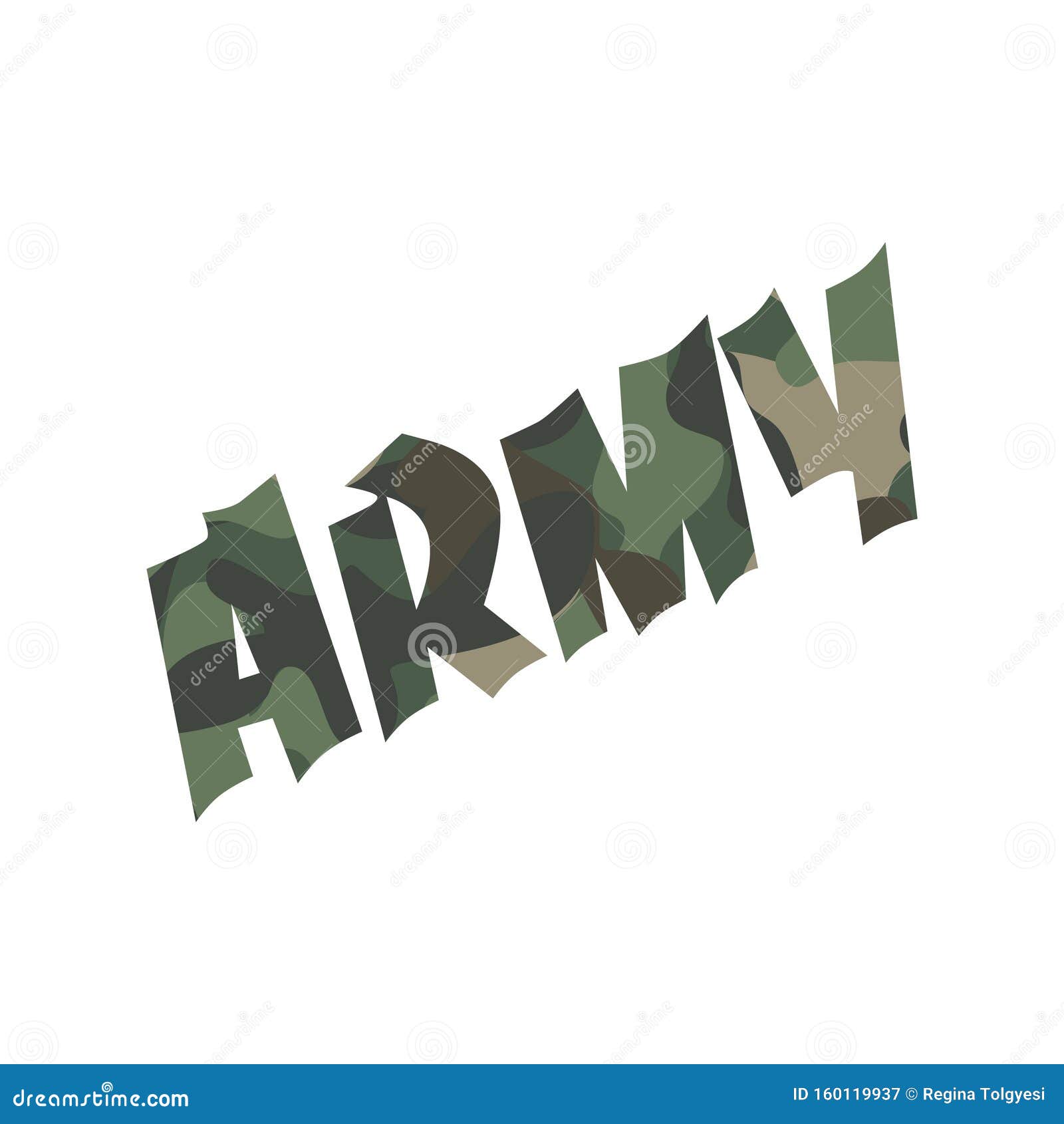 U.S. Army Text With The Letters Made Of Tank Tracks Vector Illustration ...