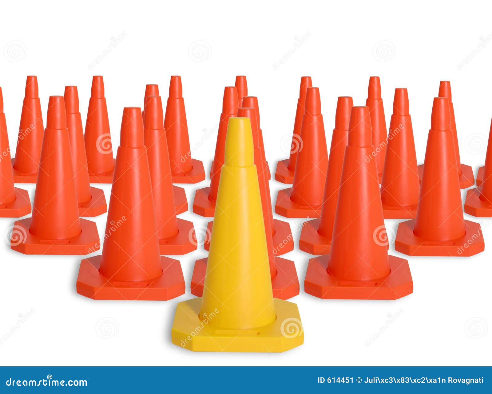 Army of traffic cones stock image. Image of crash, care - 614451
