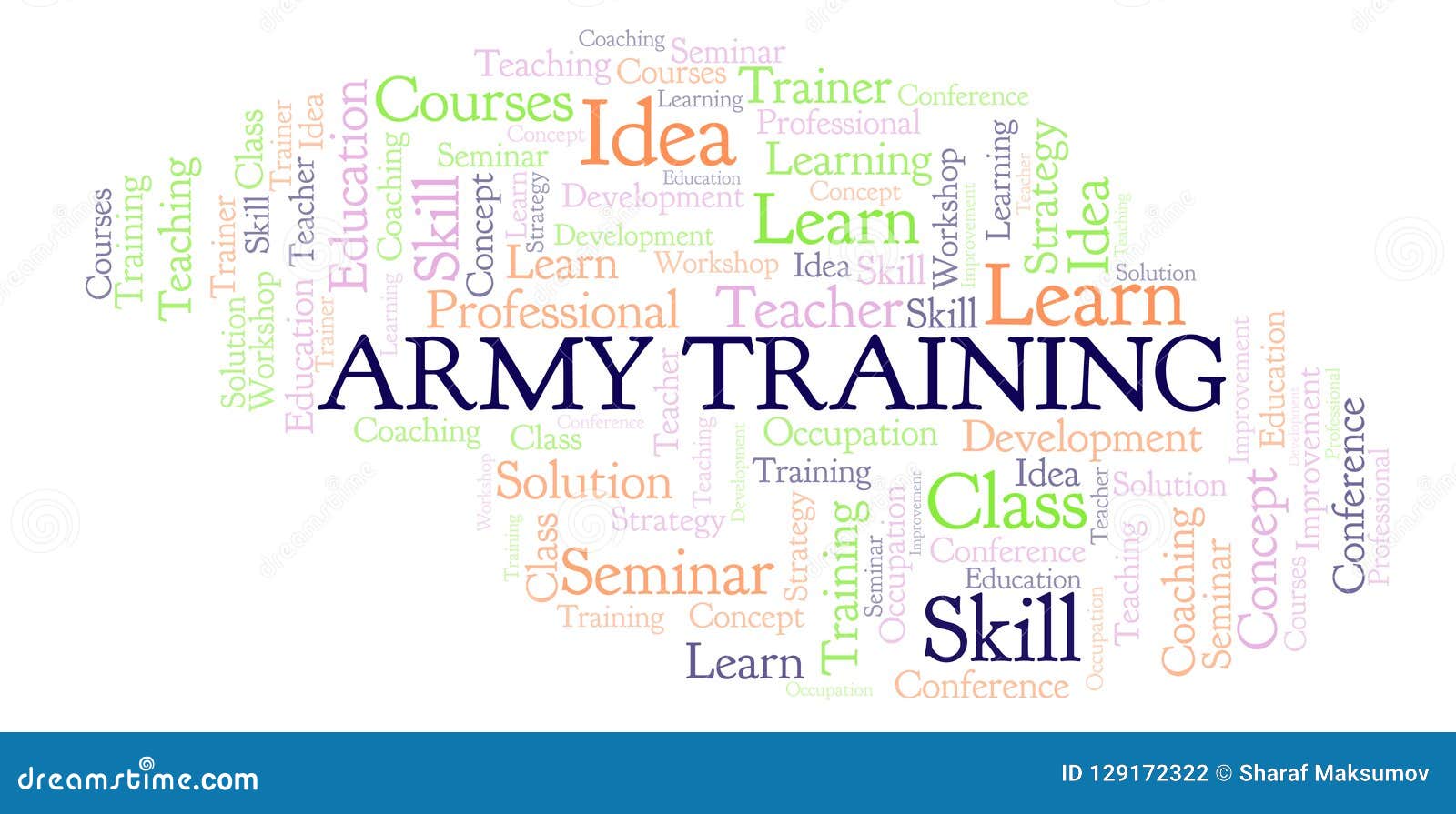 Army Training Word Cloud Stock Illustration Illustration Of Army