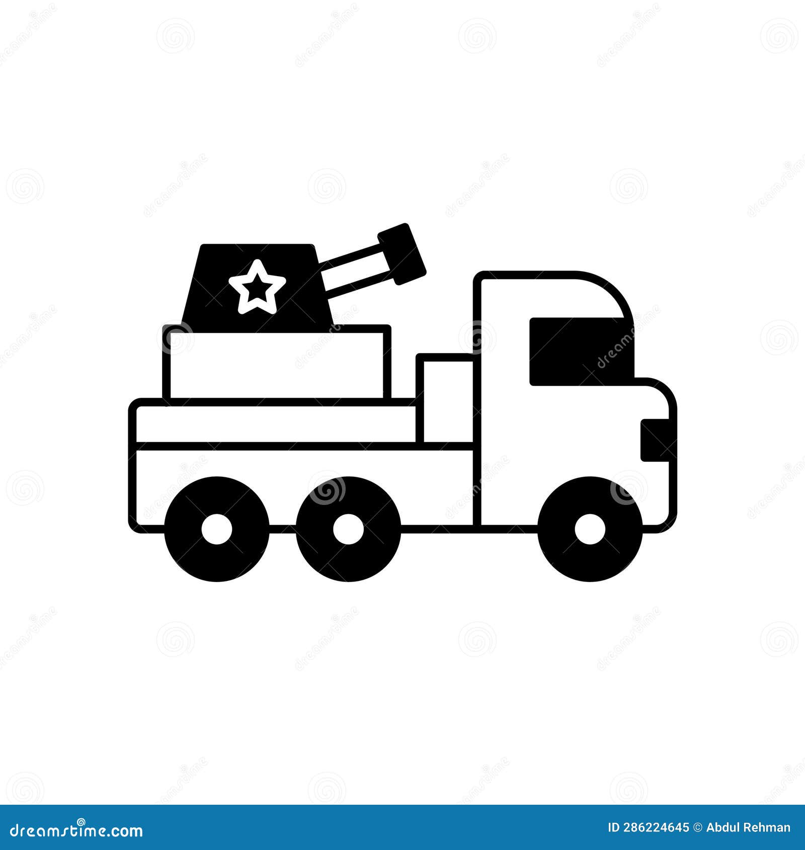 Army Truck Vector Icon Which Can Easily Modify or Edit. Stock Vector ...