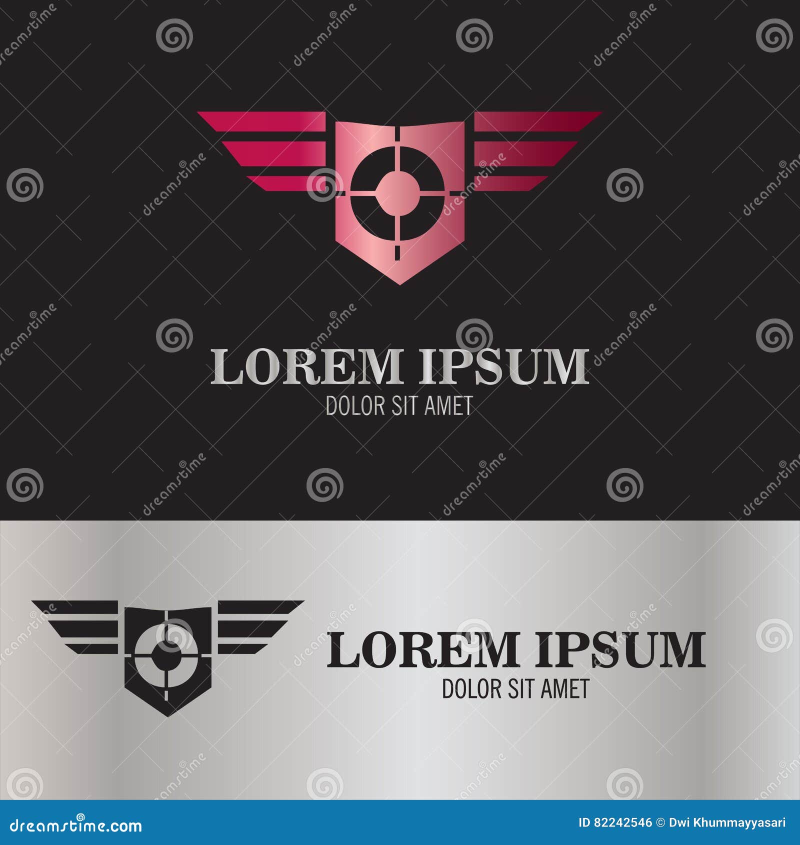 Army Wing Logo Vector Illustration | CartoonDealer.com #82242546