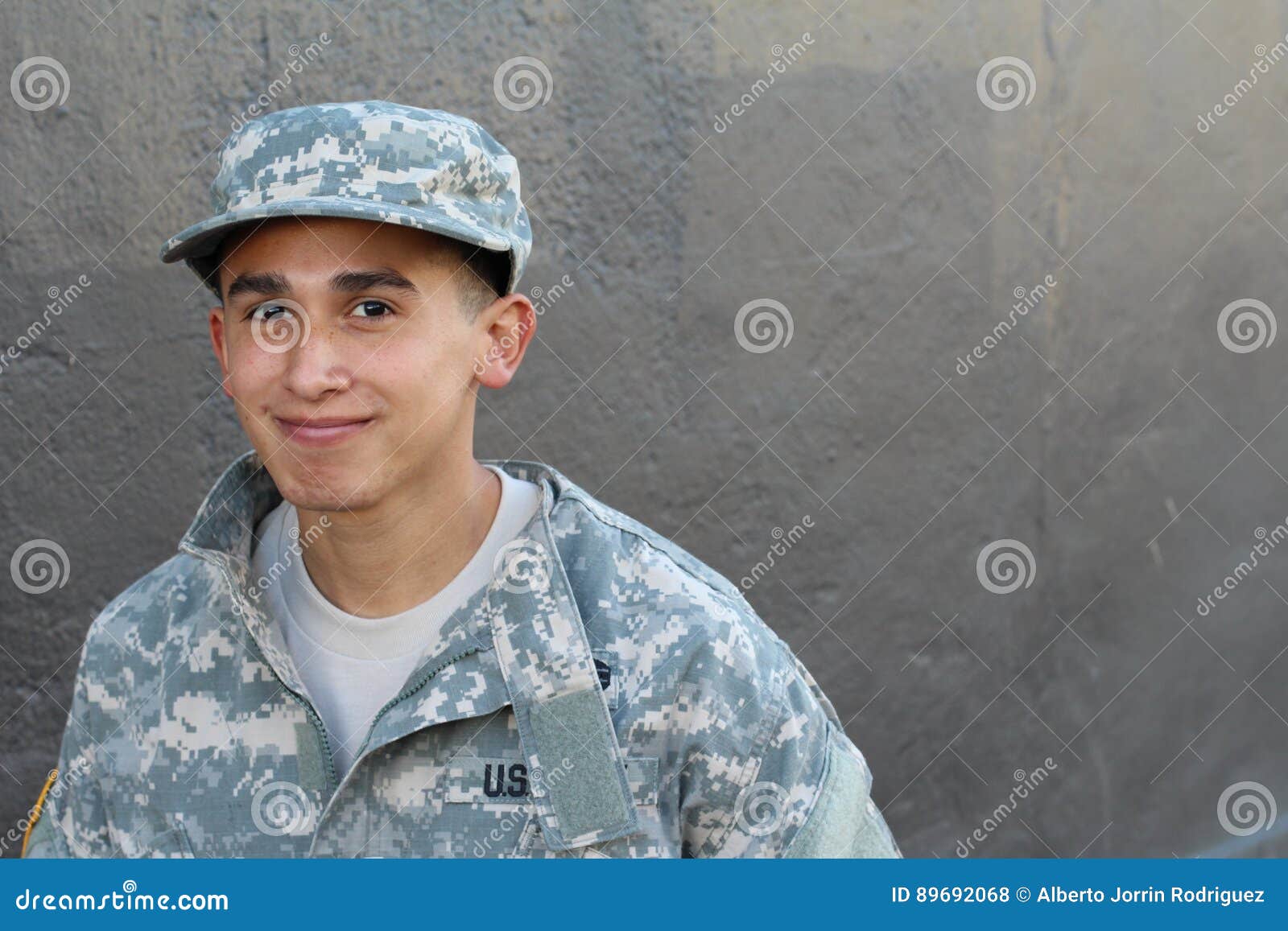 Army Worker Close Up Smiling Stock Photo - Image of male, patriot: 89692068