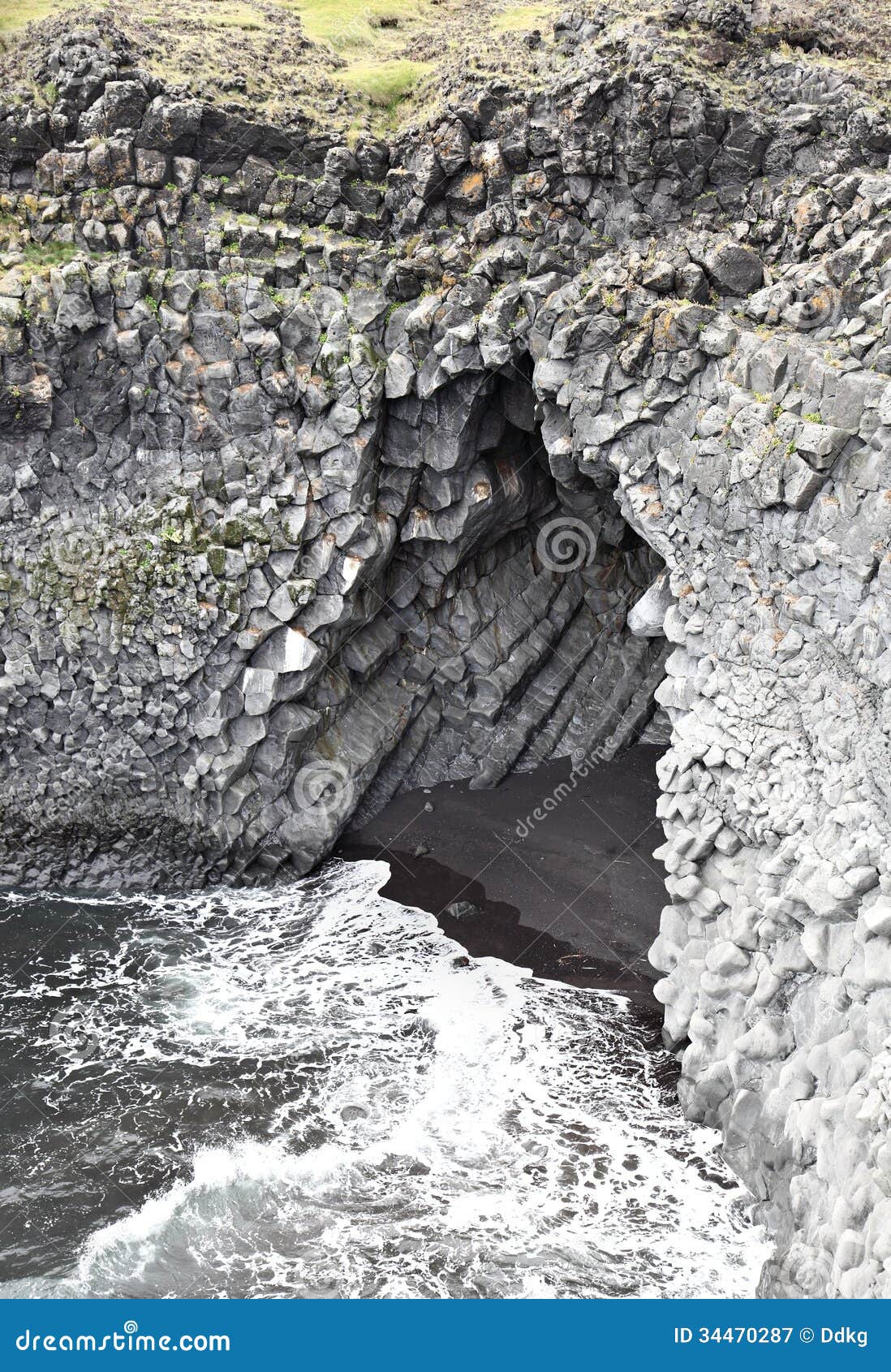 Arnarstapi Basalt Cliffs, Iceland Stock Image - Image of scandinavian ...