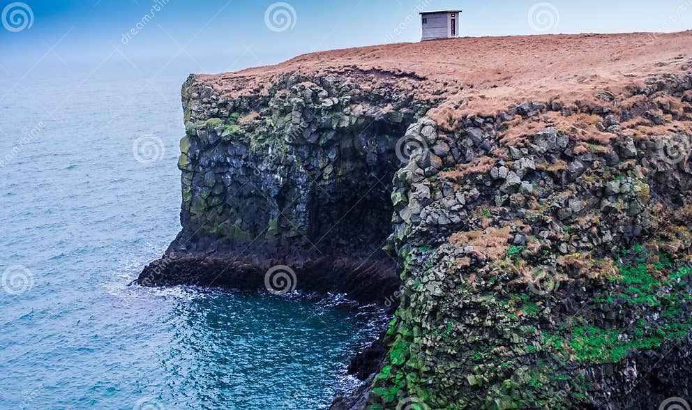 A Cliff at Arnastapi in Iceland, in the Month of October Stock Photo ...
