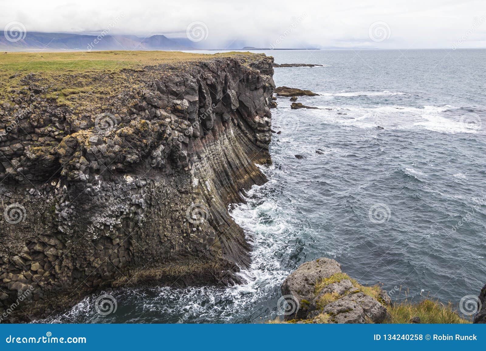 Arnastapi Coastal Hike To Hellnar, Snaefellsnes, Iceland Stock Photo ...
