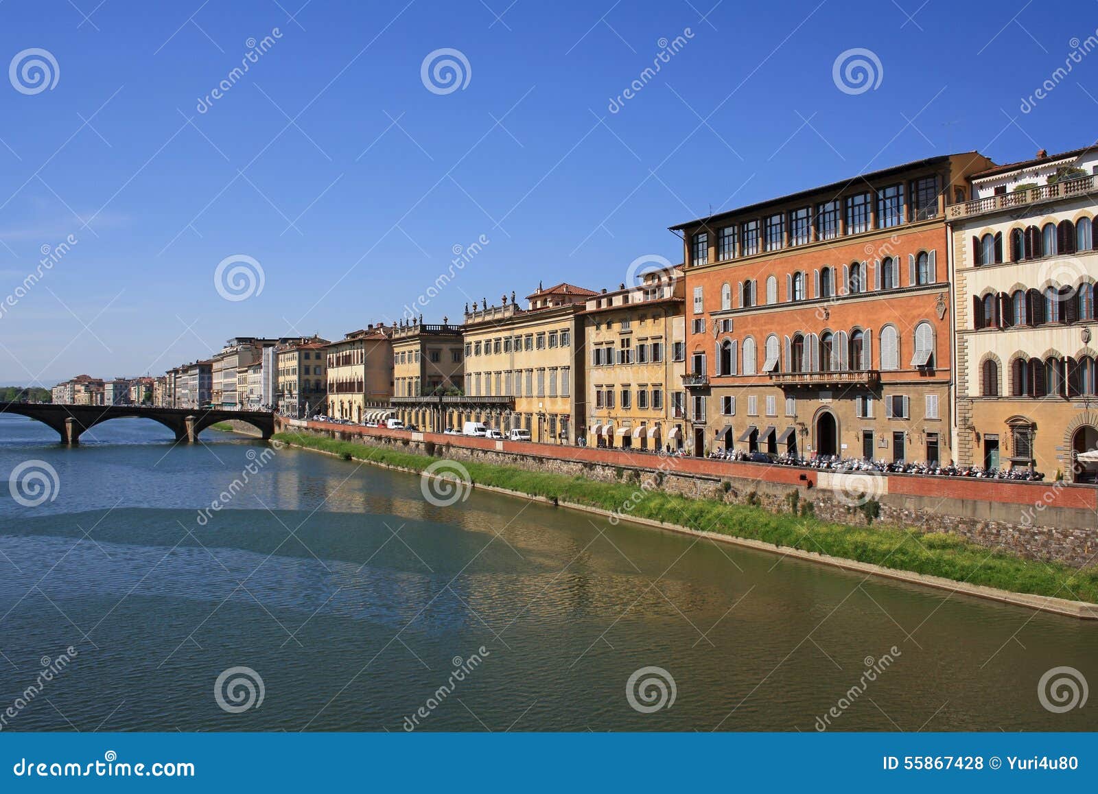 Arno river stock photo. Image of built, place, buildings - 55867428