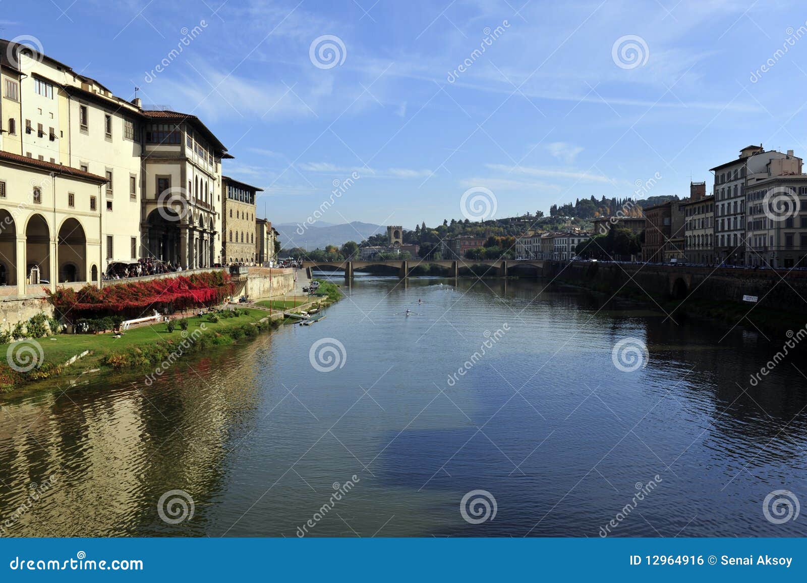 Arno River, Florence, Italy Stock Photo - Image of renaissance, bridge ...