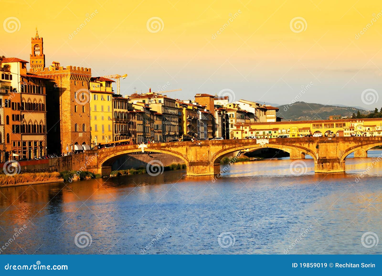 Arno River in Florence, Italy Stock Image - Image of maria, fiore: 19859019