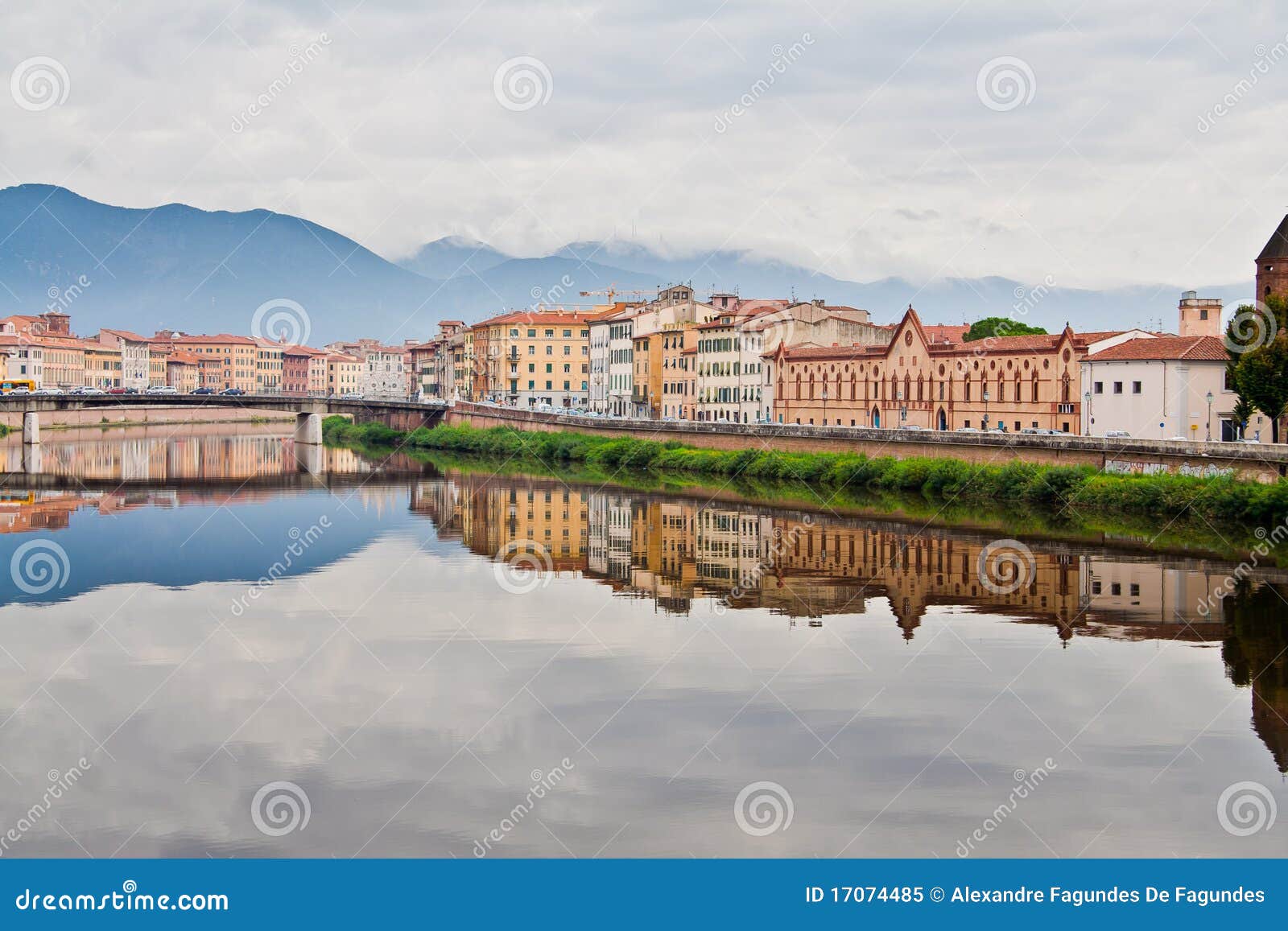 Arno River in Pisa stock image. Image of city, building - 17074485