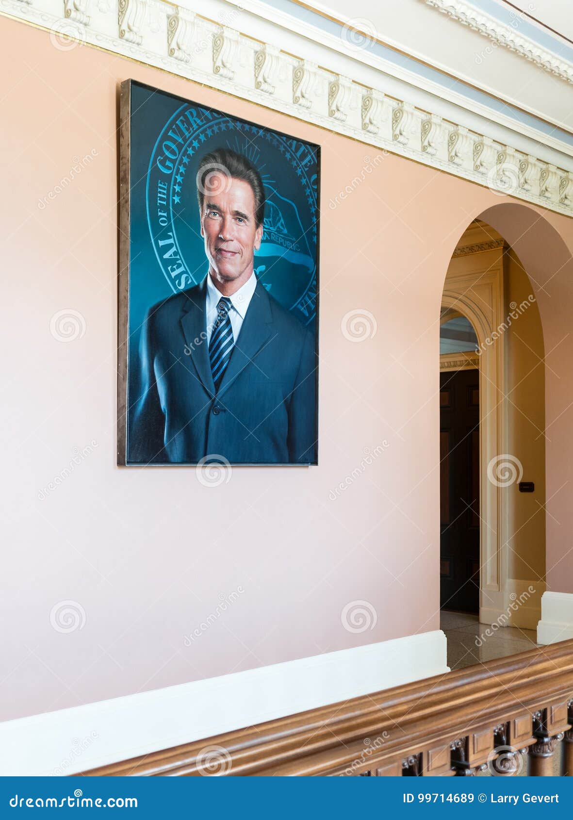 Arnold Schwarzenegger Portrait, California State Capitol Editorial ... Arnold Schwarzenegger Portrait, California State Capitol Editorial ...