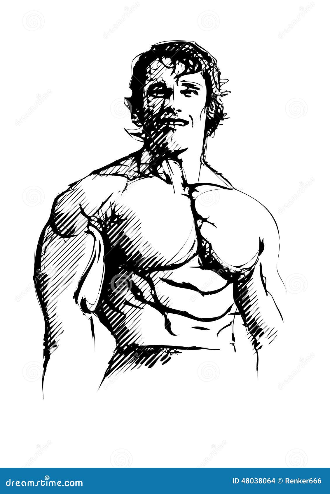 Arnold Schwarzenegger Vector Illustration | CartoonDealer.com #48038064
