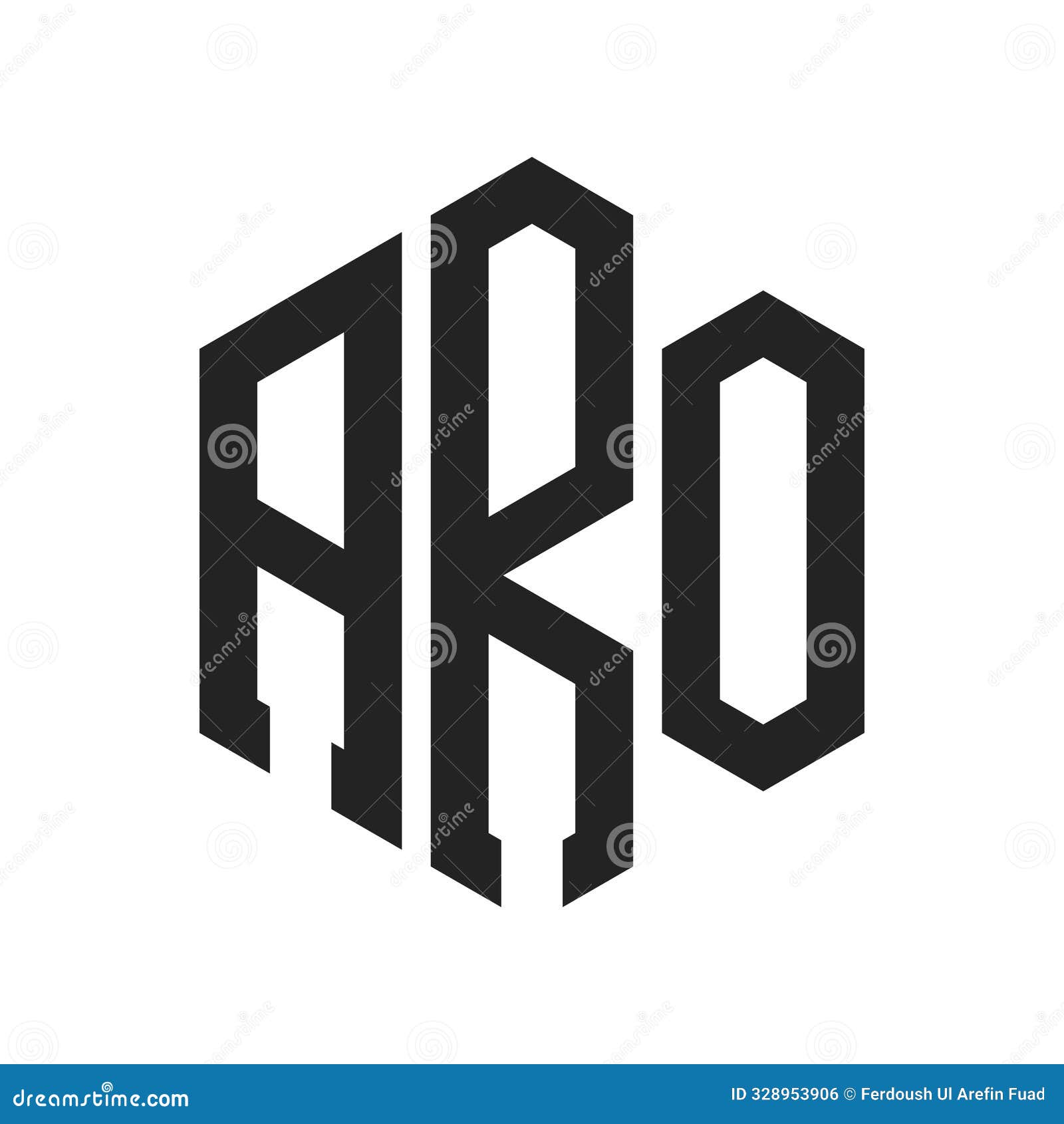 ARO Logo Design. Initial Letter ARO Monogram Logo Using Hexagon Shape ...