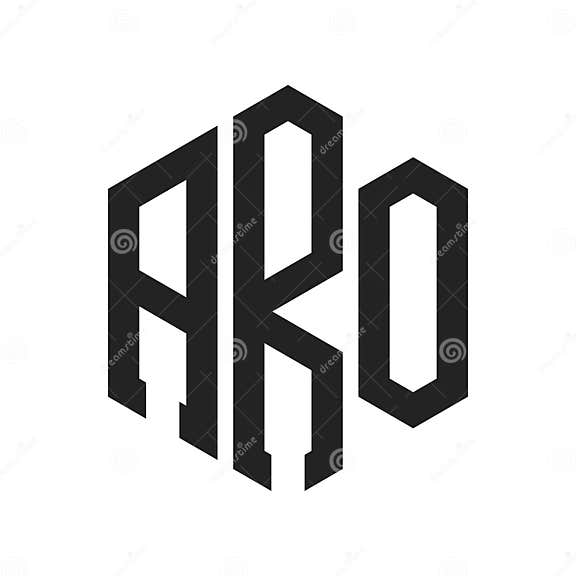 ARO Logo Design. Initial Letter ARO Monogram Logo Using Hexagon Shape ...