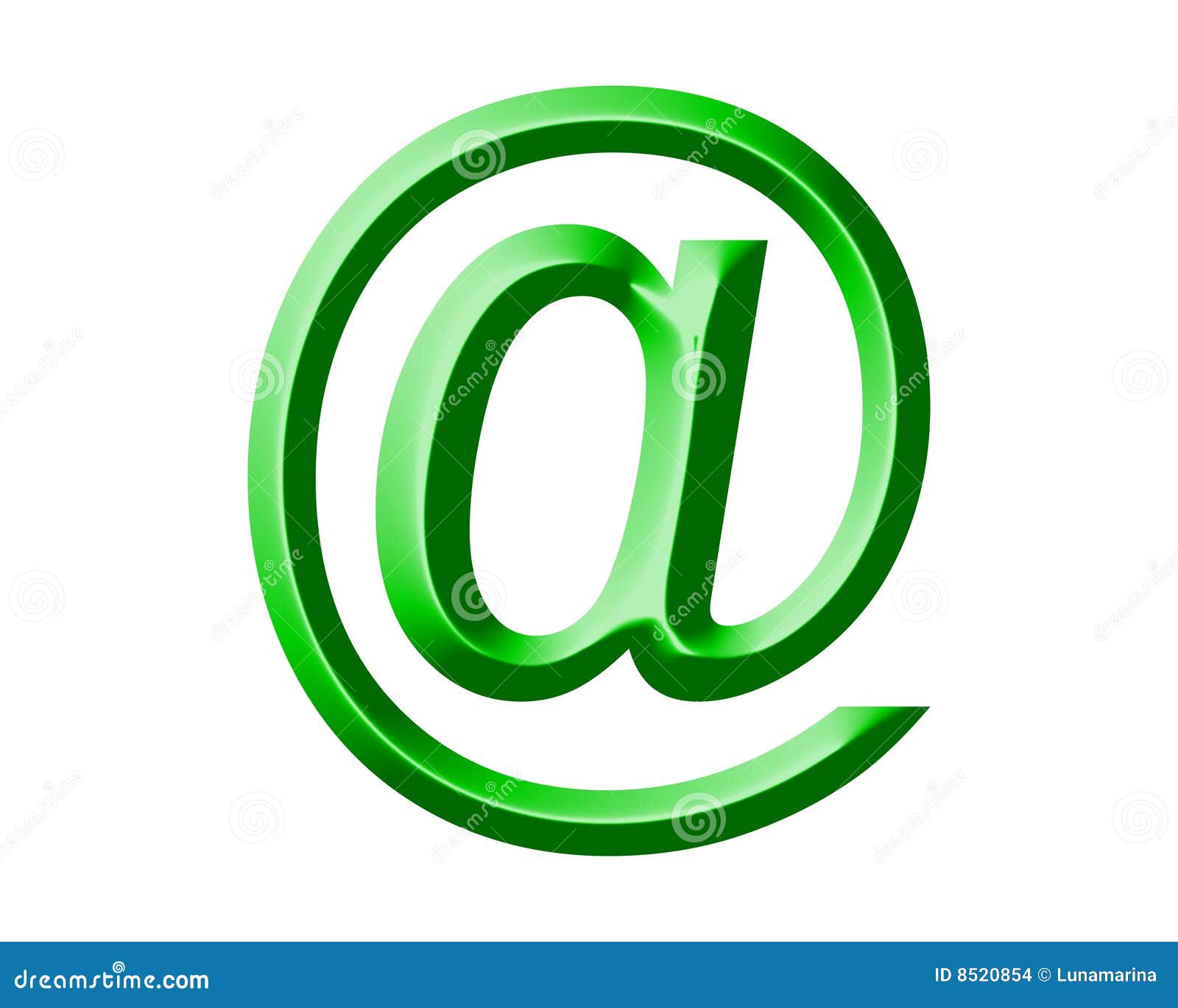 Arobase AT Email Symbol Illustration Stock Images - Image: 8520854