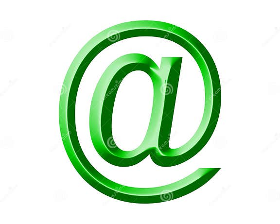 Arobase at Email Symbol Illustration Stock Illustration - Illustration ...