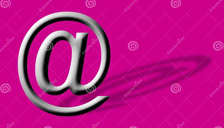 Arobase at Email Symbol Illustration Stock Illustration - Illustration ...