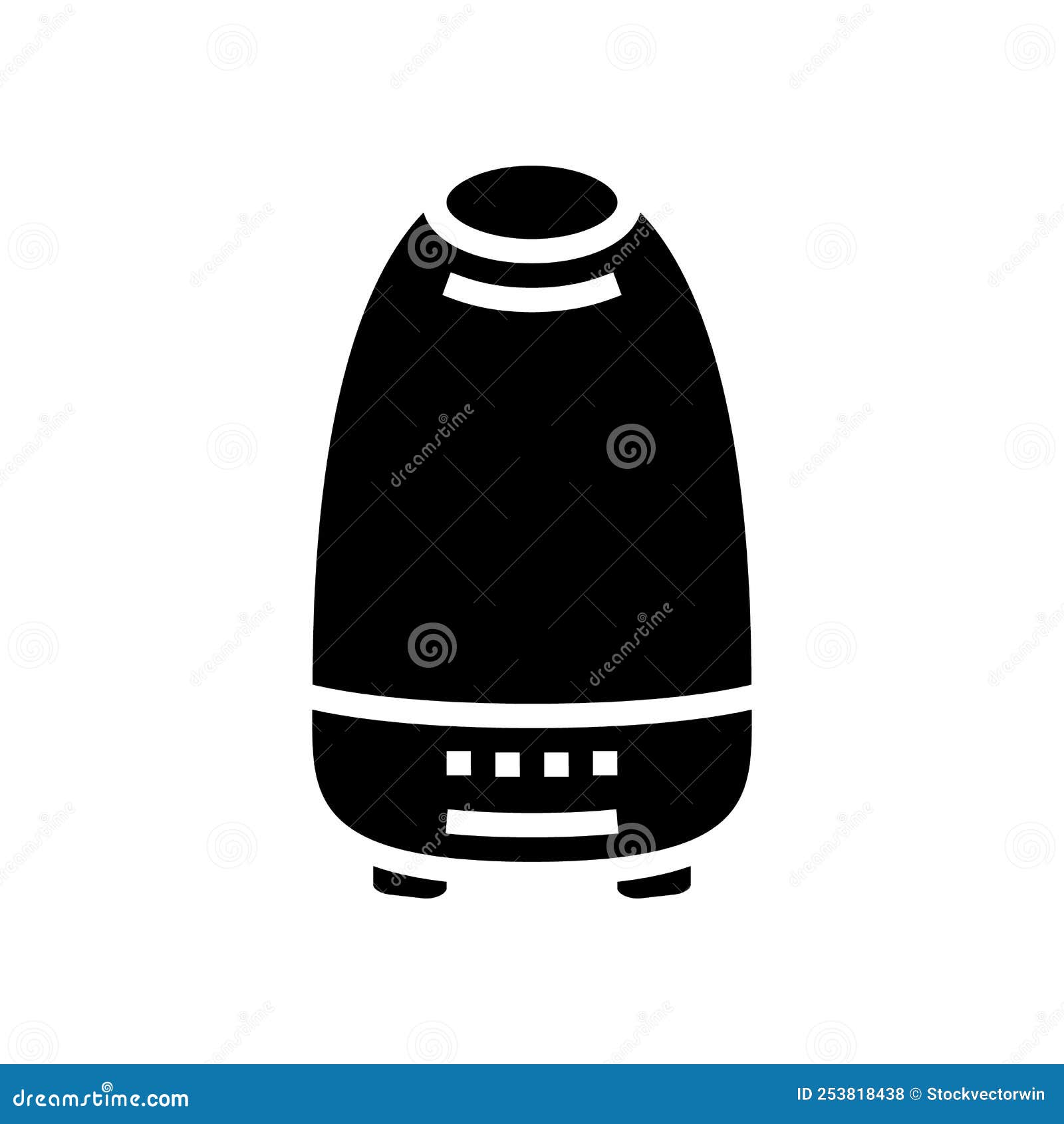 Aroma Diffuser Bottle Perfume Glyph Icon Vector Illustration Stock ...