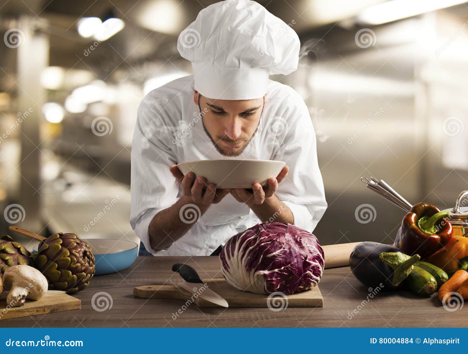 Aroma of a dish stock photo. Image of smell, smoke, successful - 80004884