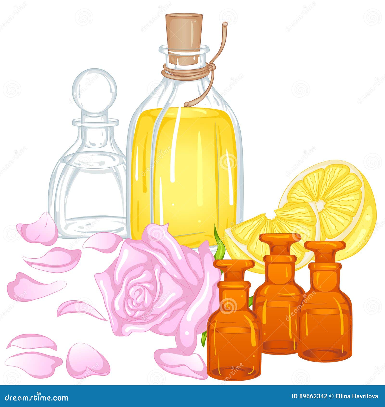 Aroma oils stock vector. Illustration of banner, graphic - 89662342