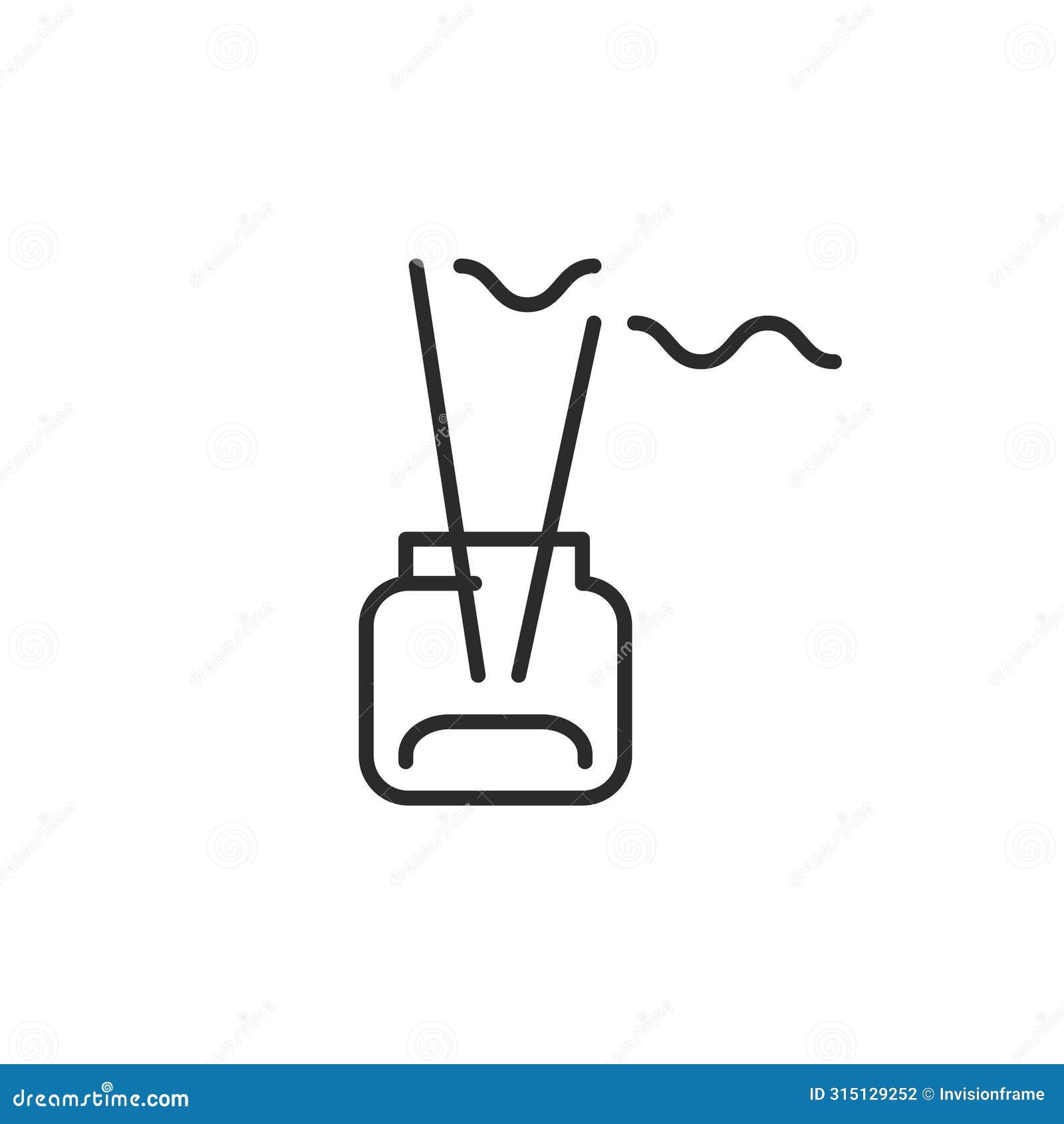 Aroma Reed Diffuser Icon stock illustration. Illustration of tranquil ...